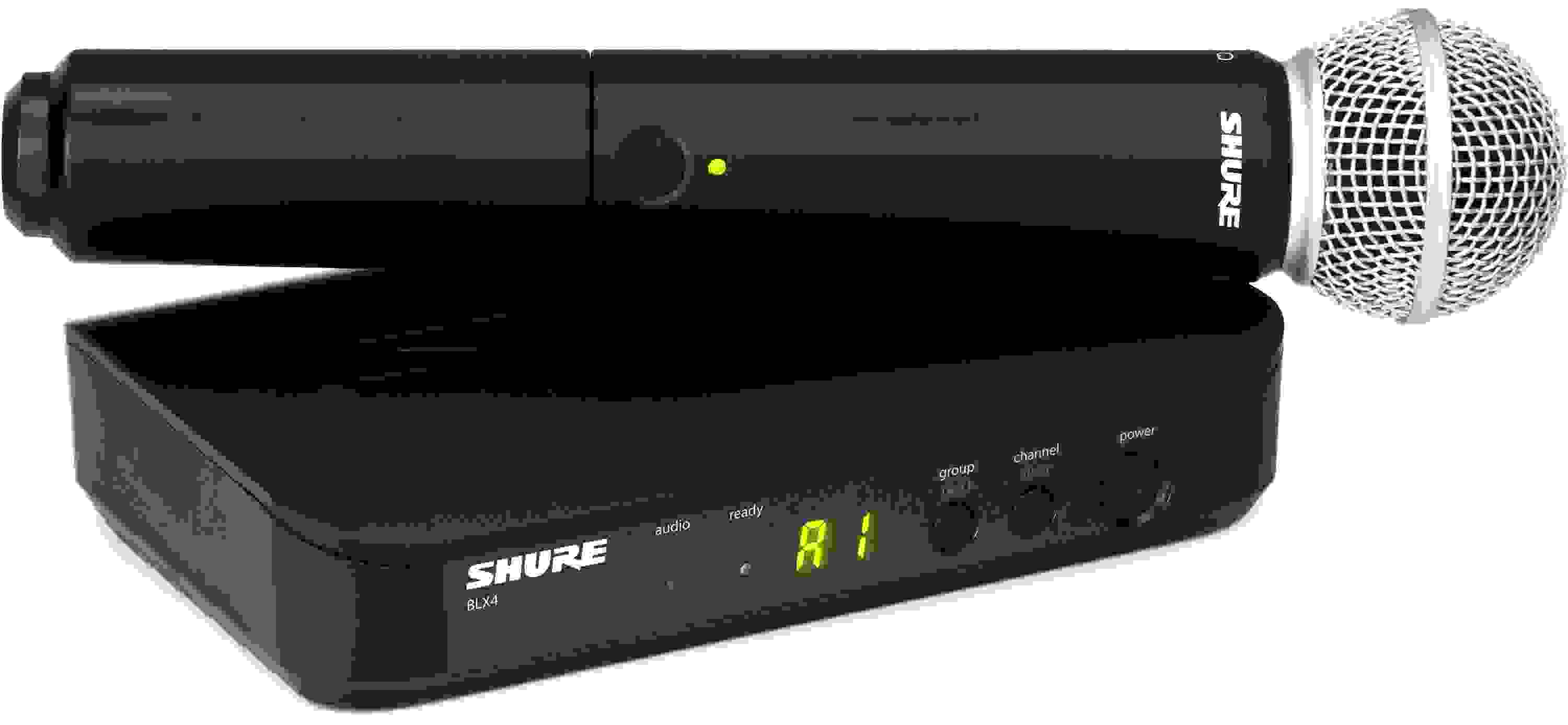 Shure BLX24/SM58 Wireless Handheld Microphone System - H10 Band | Sweetwater