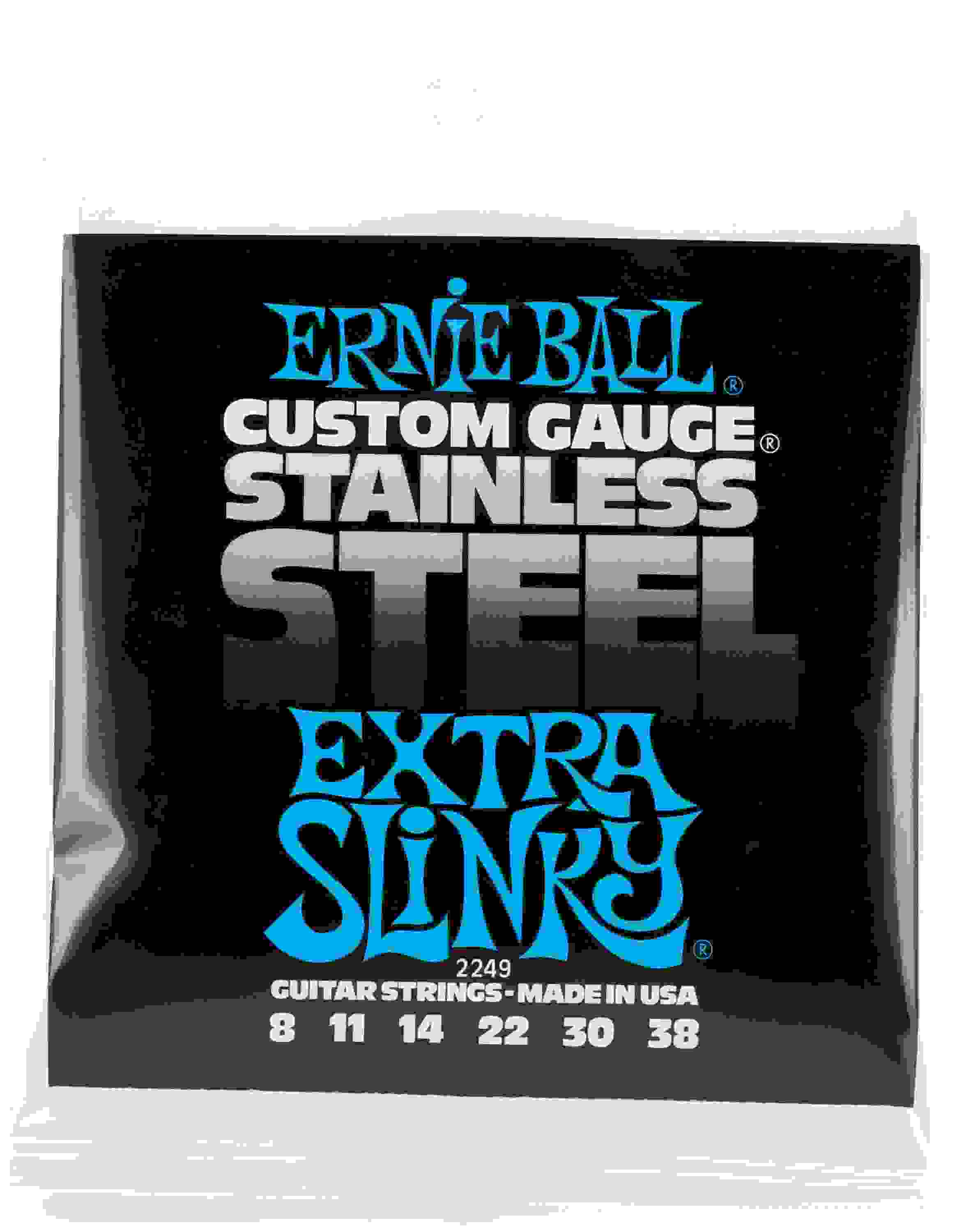 Ernie Ball 2249 Extra Slinky Stainless Steel Wound Electric Guitar ...