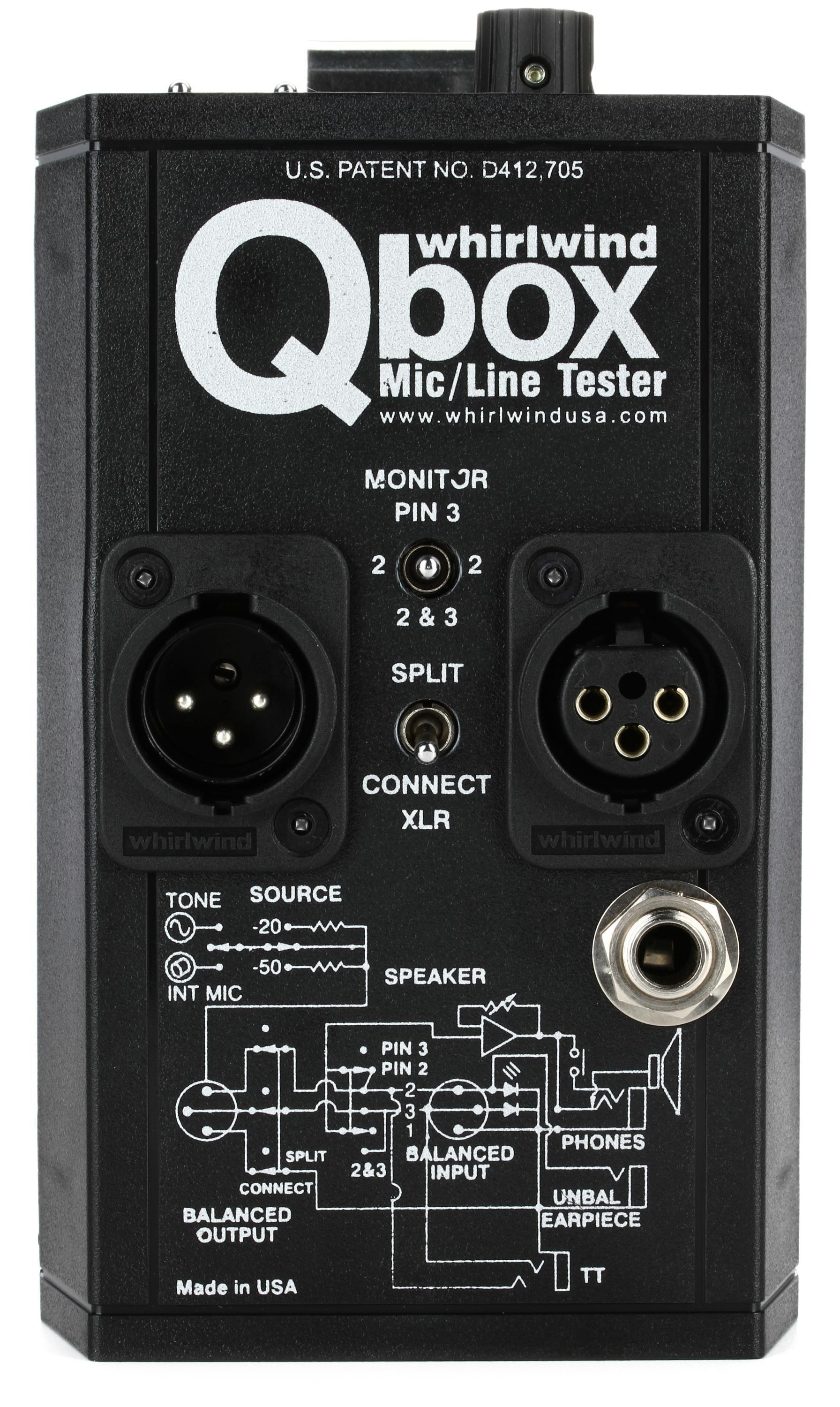 Whirlwind Qbox Audio Line Tester/Test Tone Generator | Sweetwater