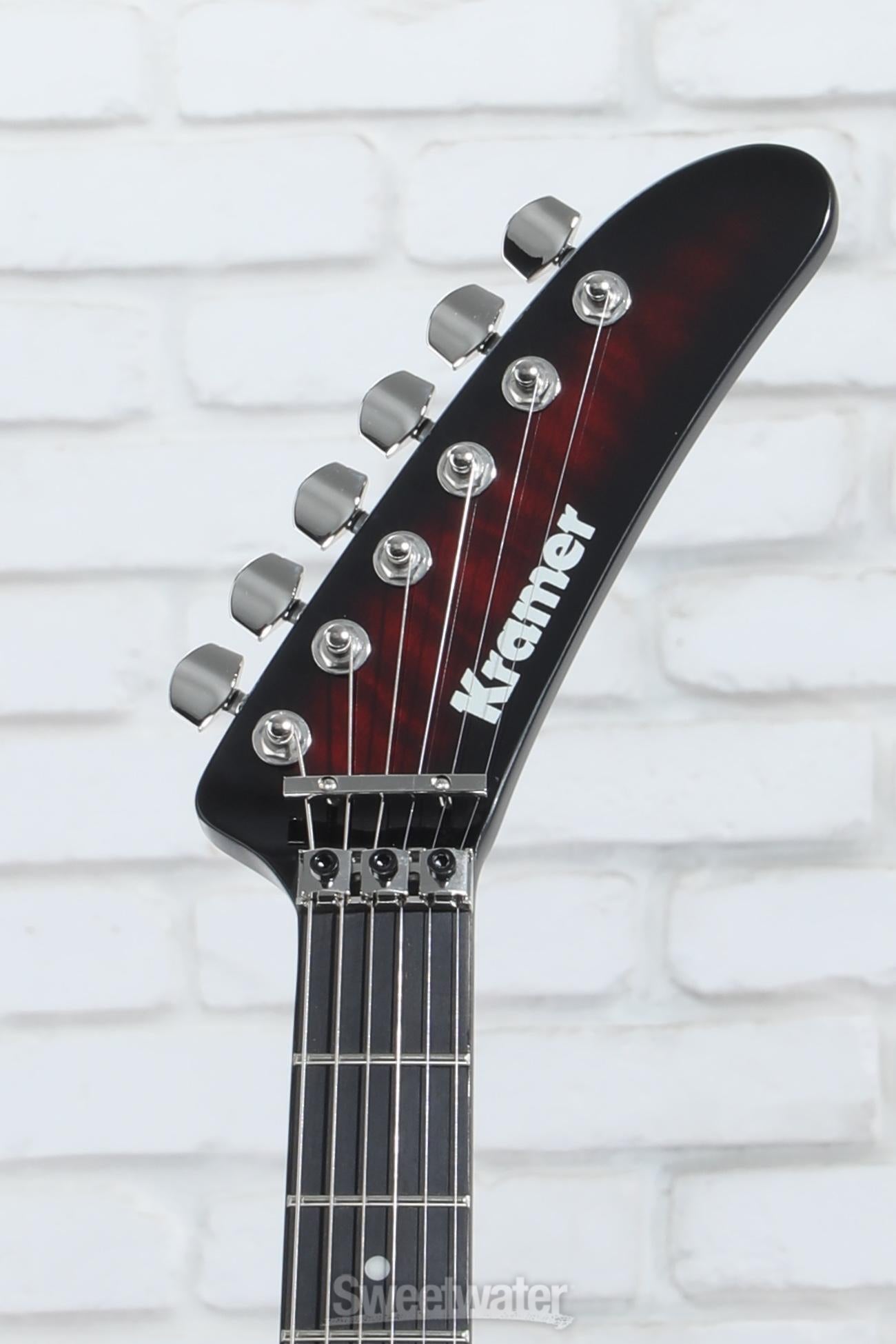 Kramer The 84 HH Quilt Electric Guitar - Red Burst | Sweetwater