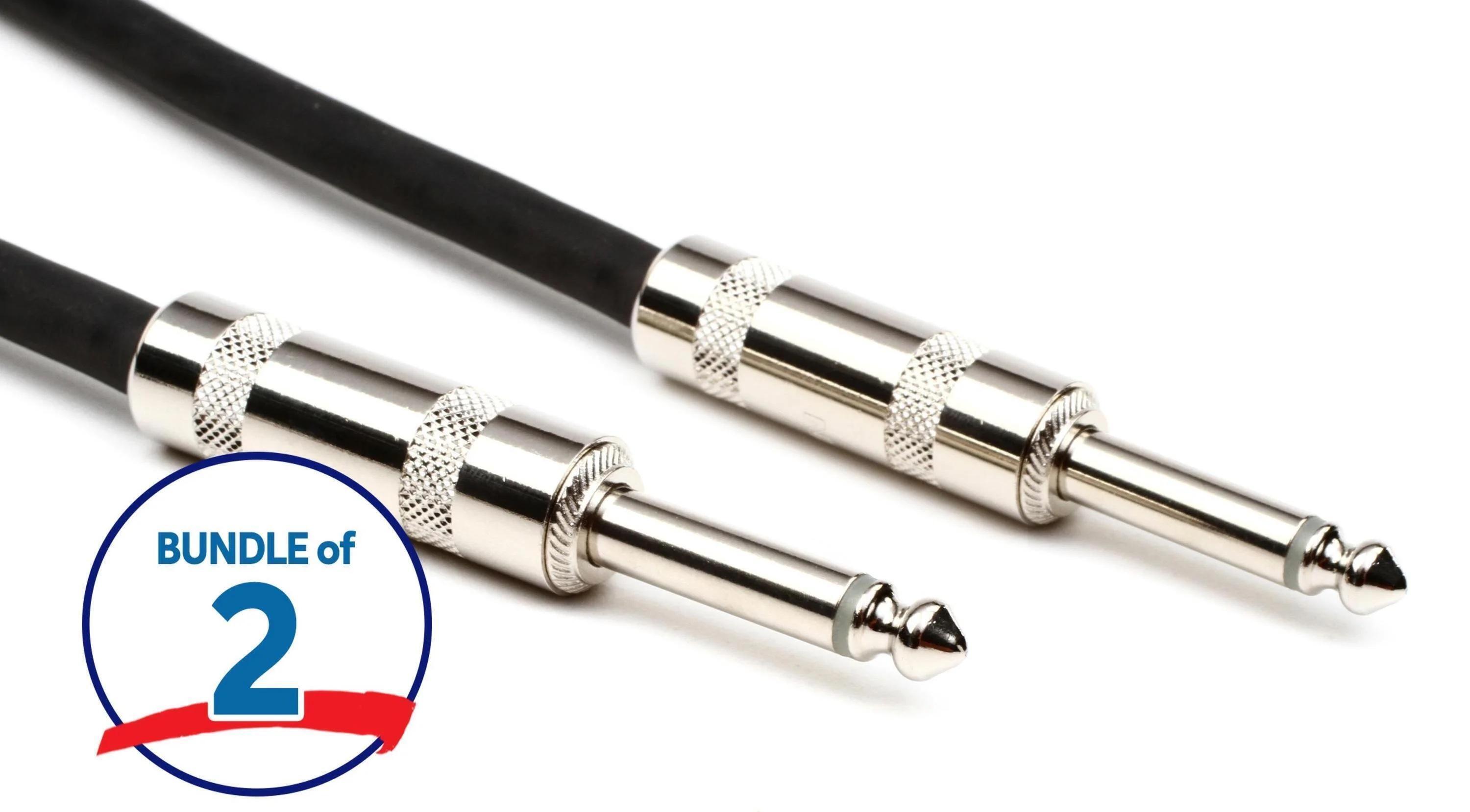 Pro Co S16 Speaker Cable - 1/4-inch TS to 1/4-inch TS - 10 foot (2-pack ...