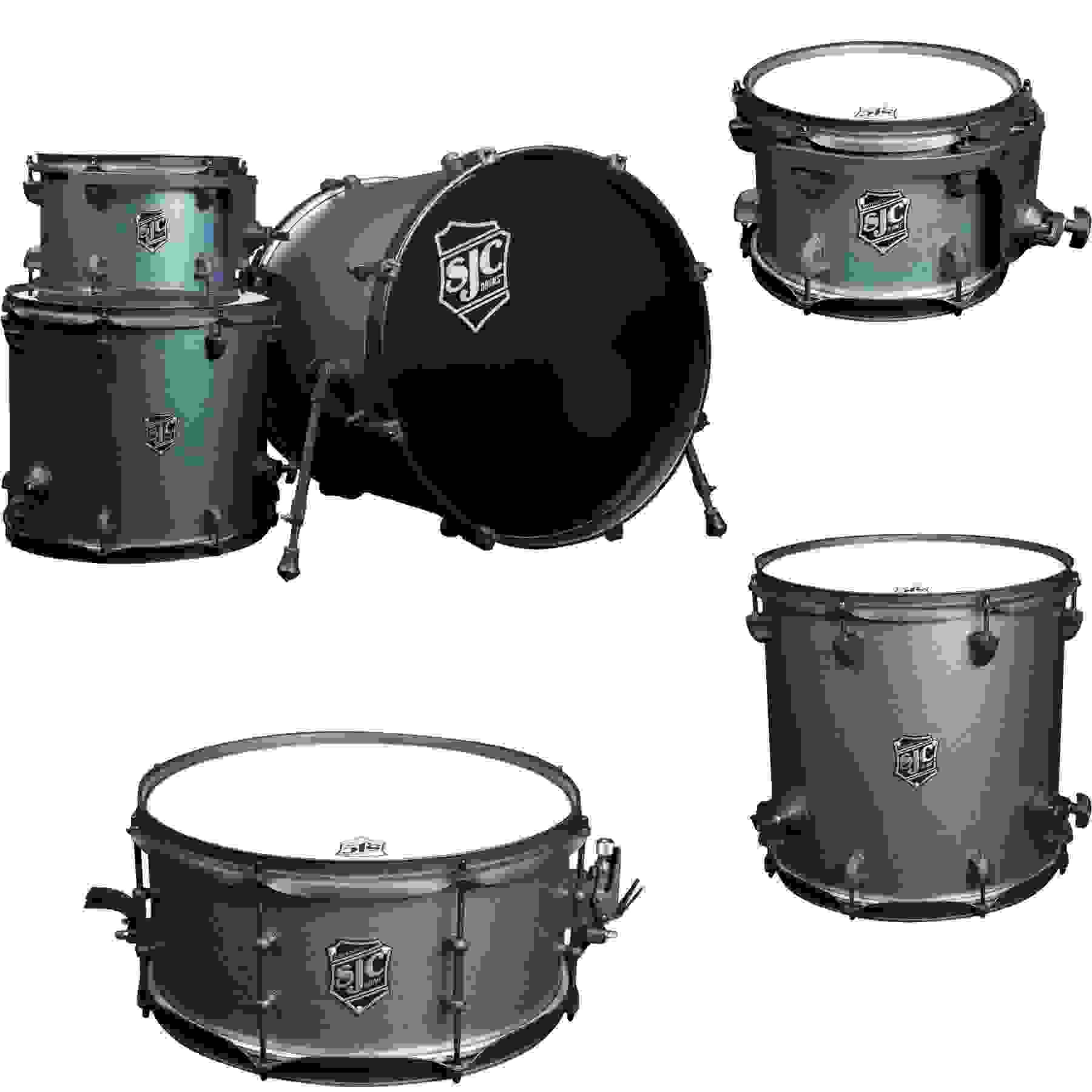 SJC Custom Drums Pathfinder Series 6-piece Shell Pack - Pacific Teal | Sweetwater