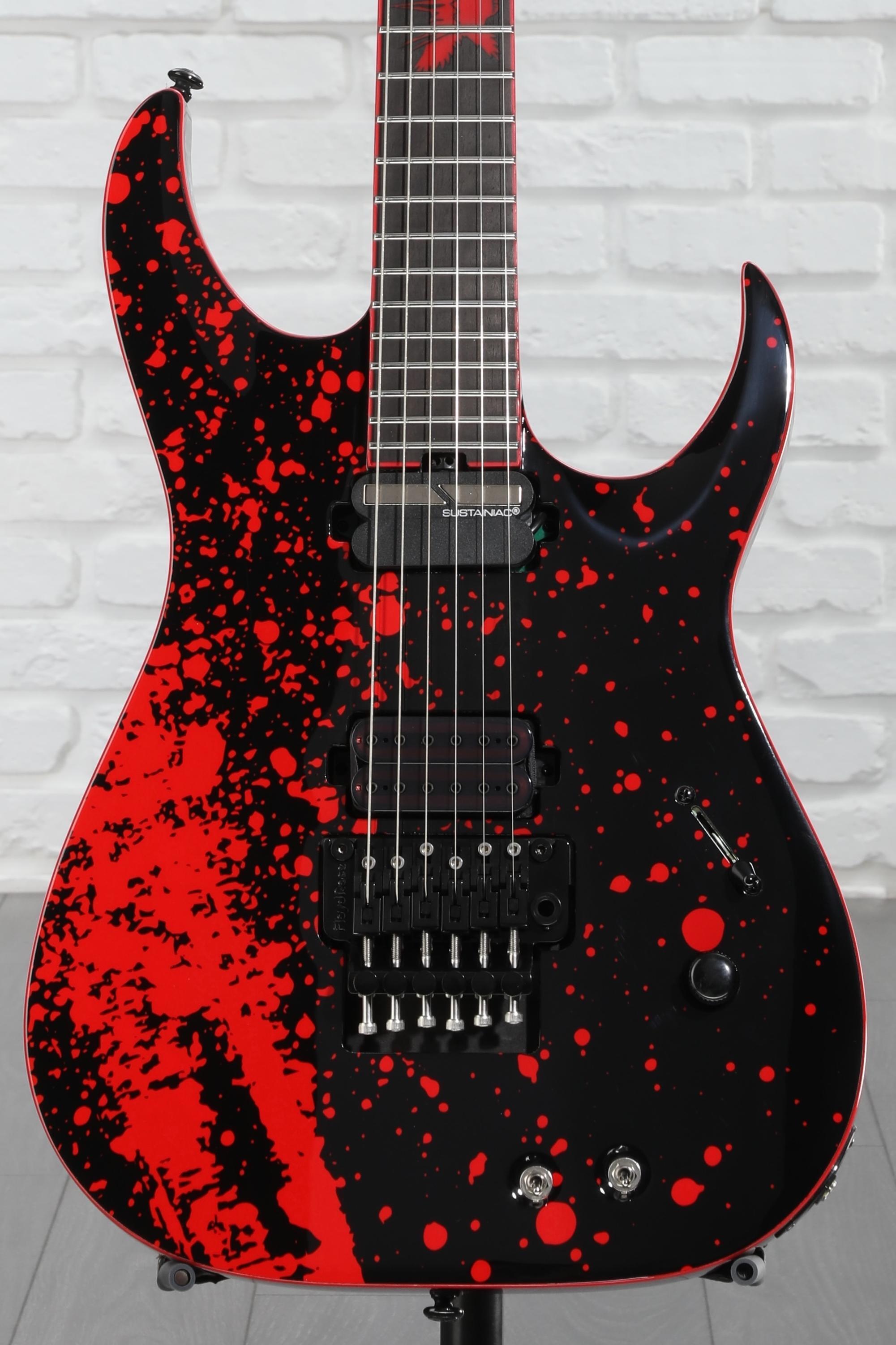 Schecter Sullivan King Banshee 6 FRS Electric Guitar - Obsidian Blood ...