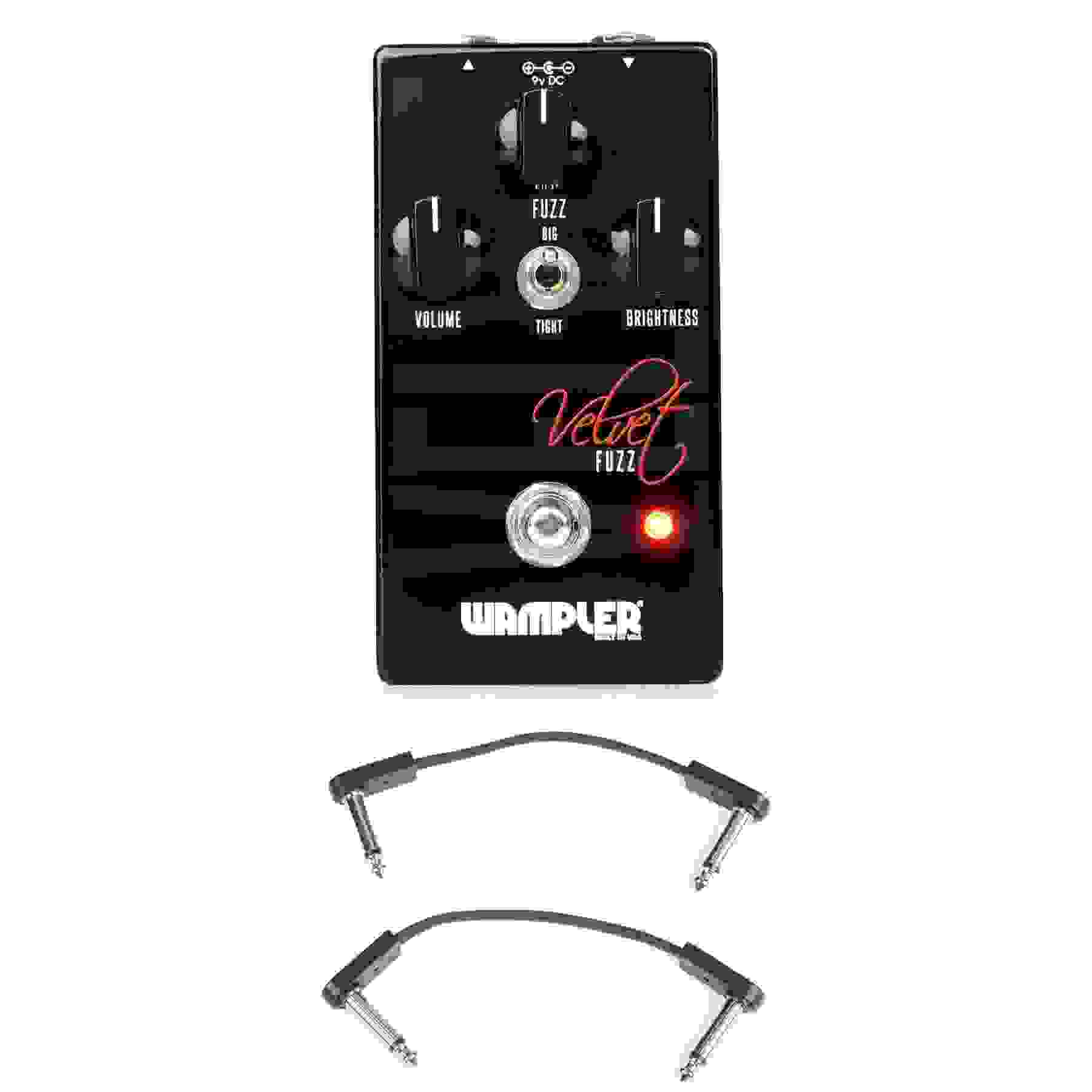 Wampler Velvet Fuzz Pedal with EBS Patch Cables | Sweetwater