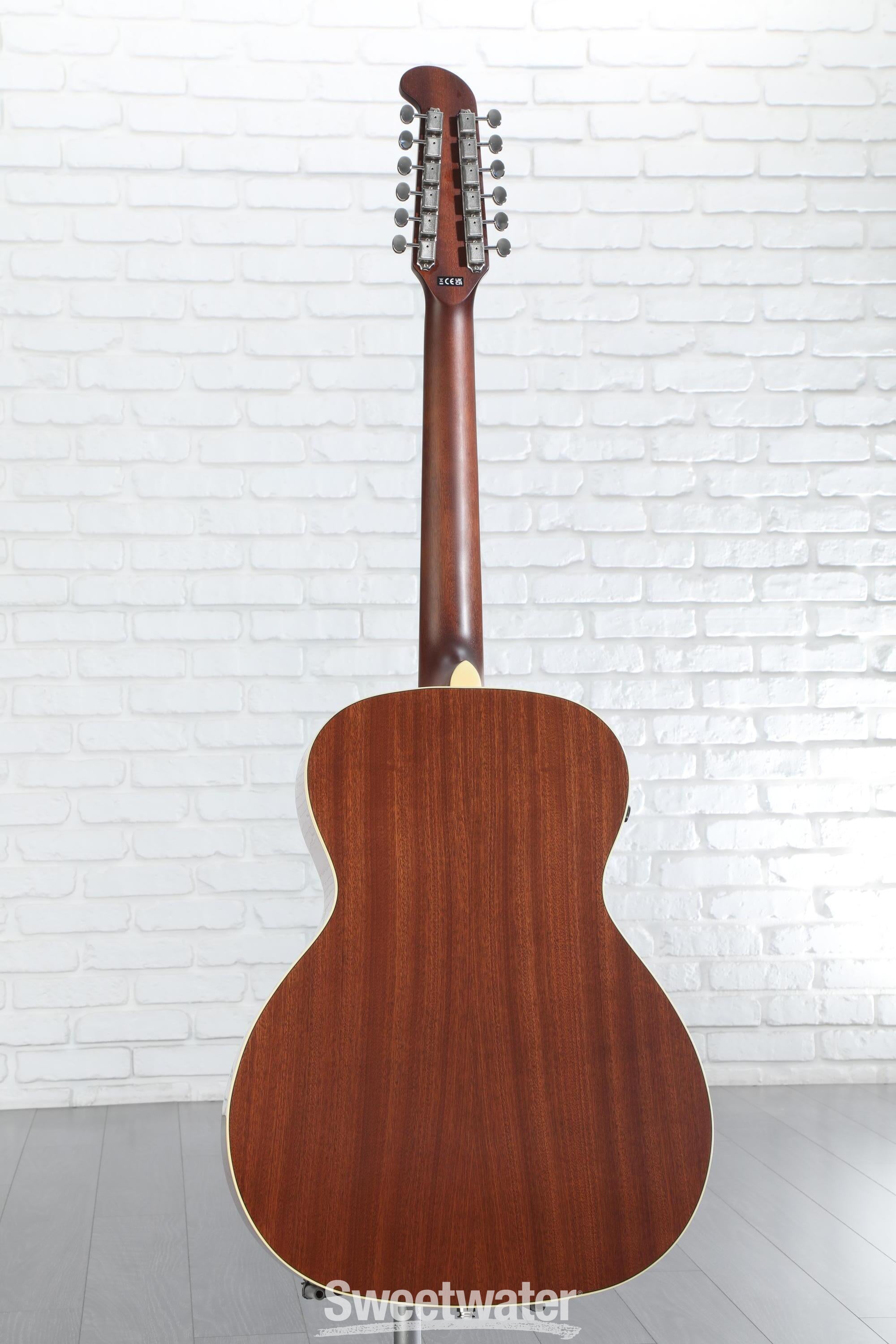 Fender Villager 12-string Acoustic-electric Guitar - Aged Natural ...