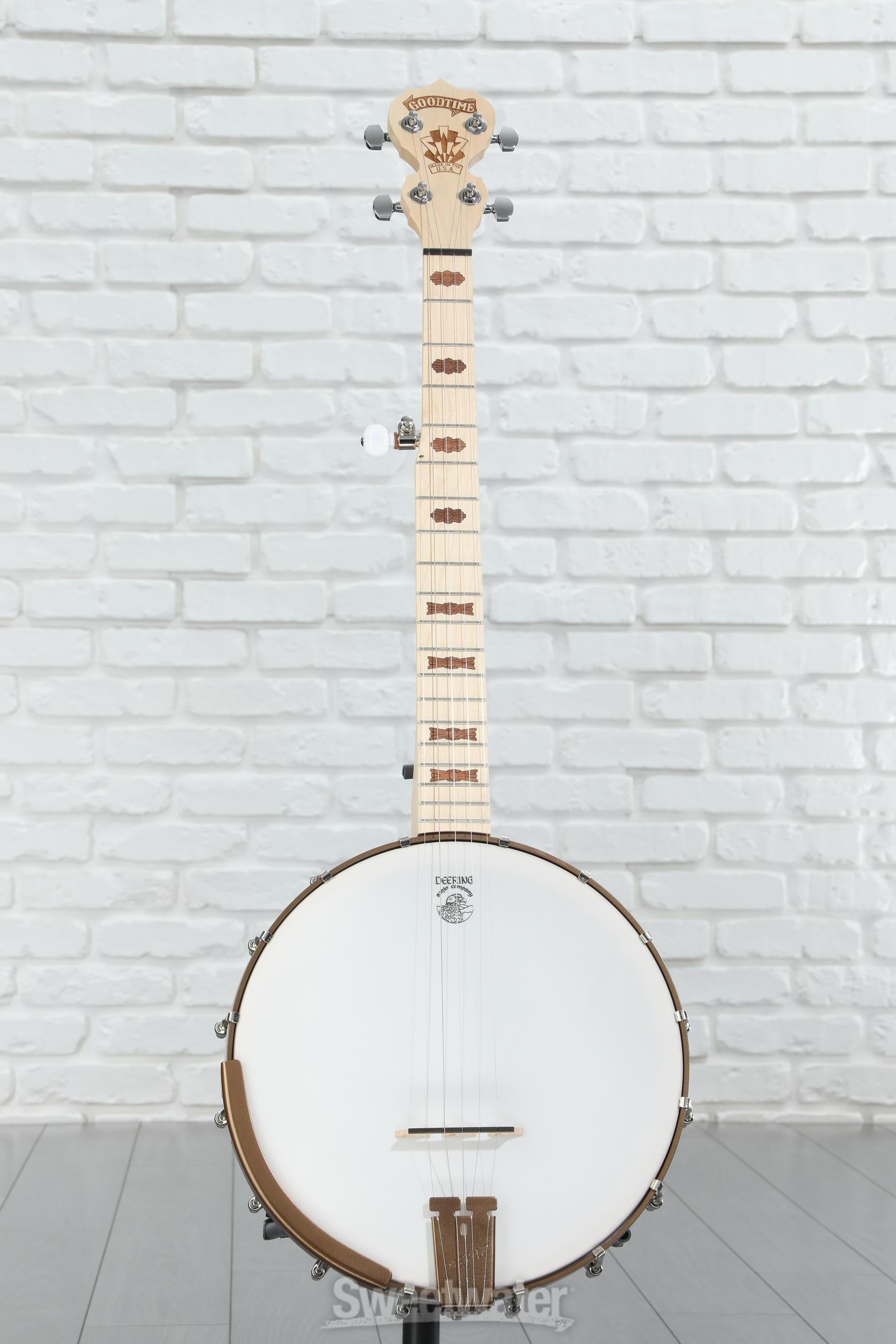 Deering Goodtime Parlor 5-string Open-back Banjo - Blonde Satin ...