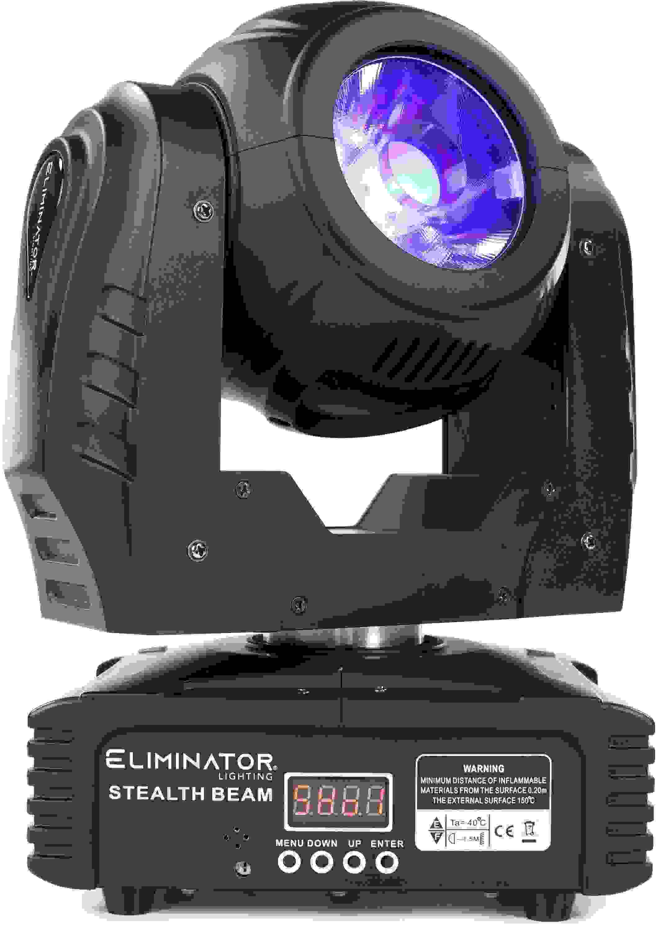 Eliminator Stealth Beam Moving Head RGBW LED Beam Fixture | Sweetwater