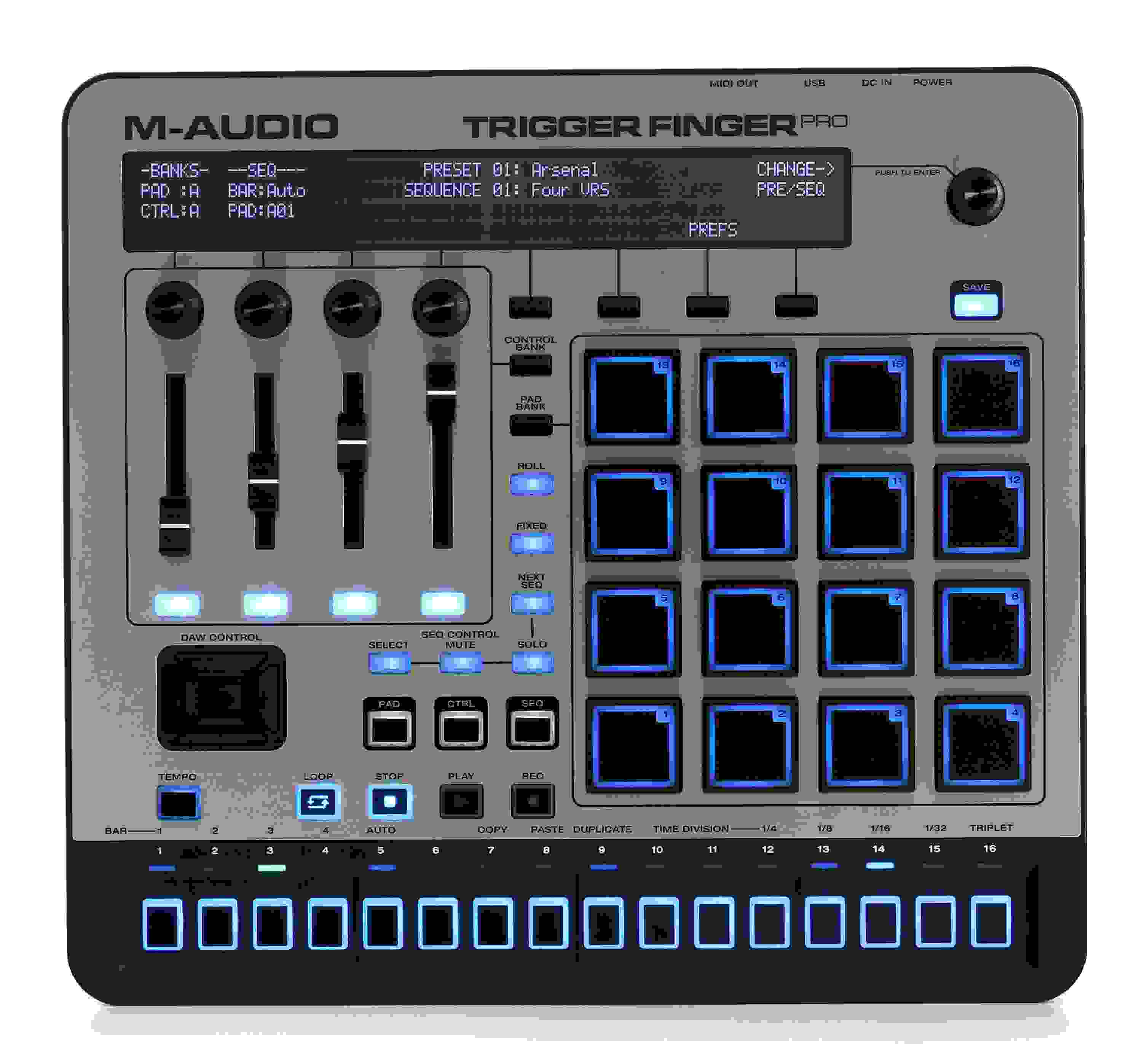 M-Audio Trigger Finger Pro - USB MIDI Controller | Sweetwater
