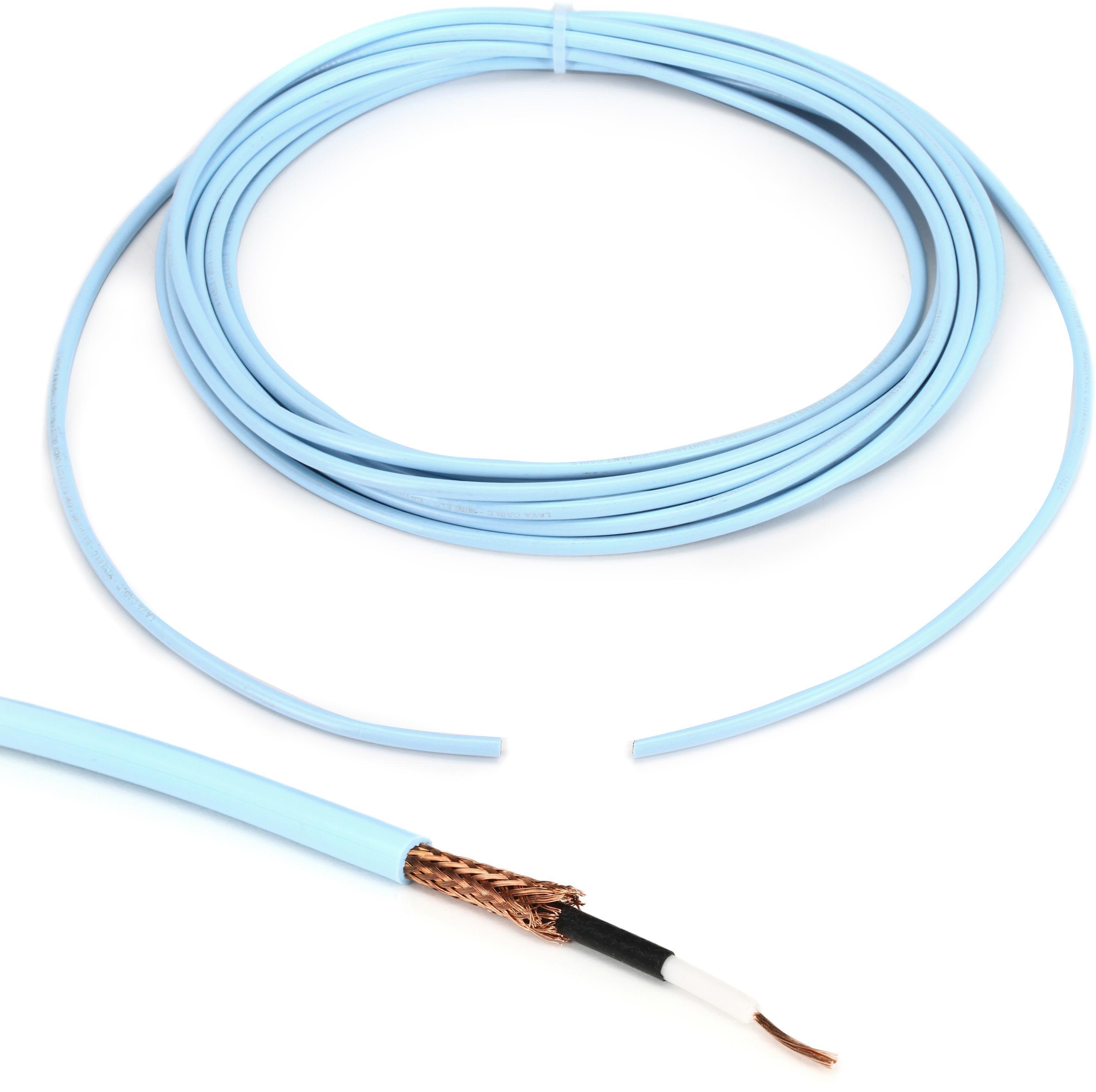 Lava Cable Mini ELC Instrument Wire - Carolina Blue, 25 Foot | Sweetwater