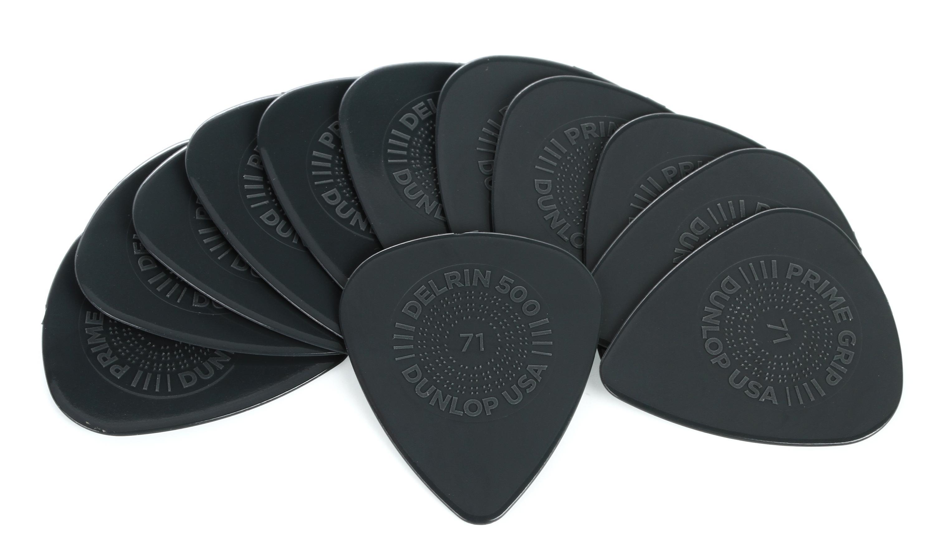 Dunlop 450P071 Prime Grip Delrin 500 Guitar Picks .71mm 12-pack ...