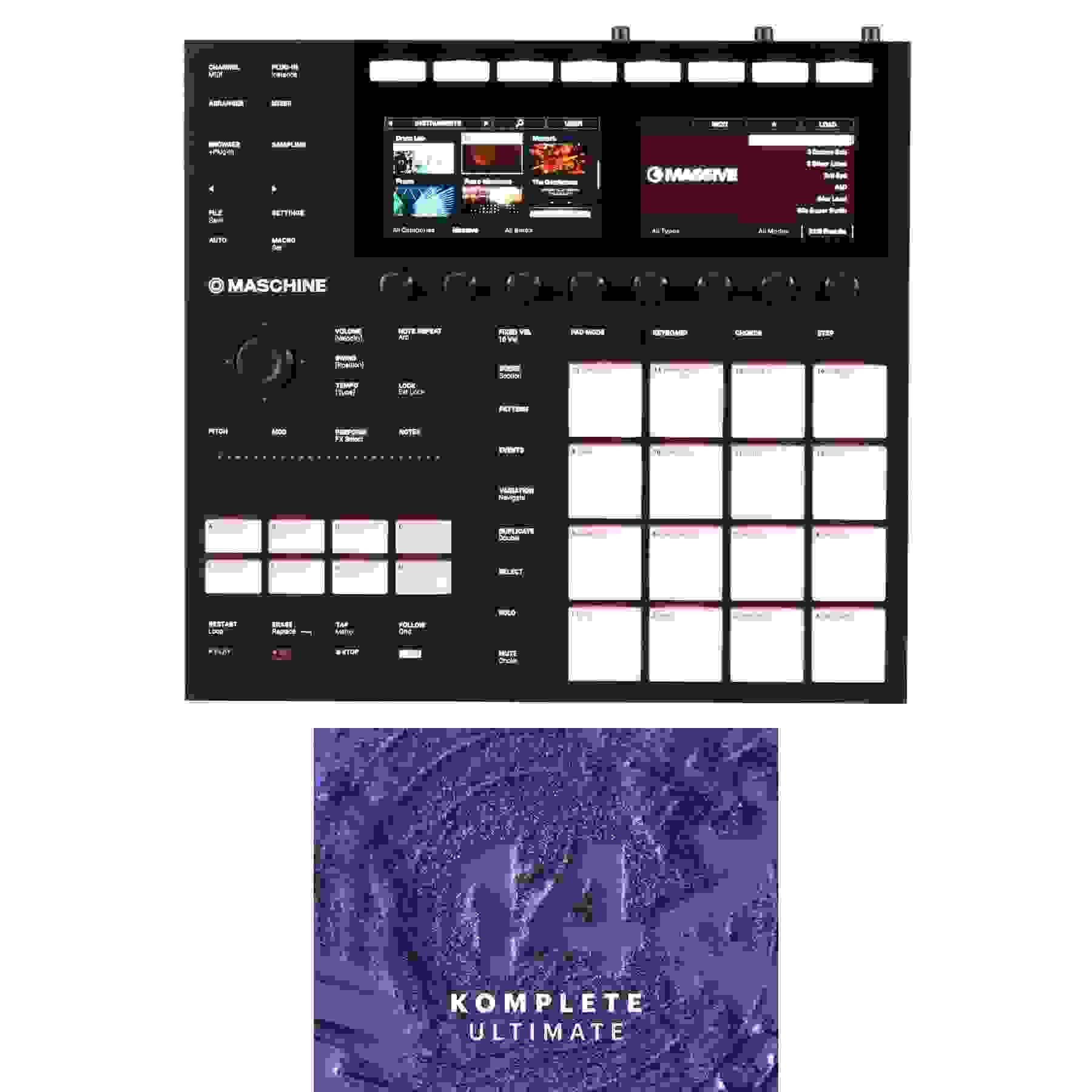 Native Instruments Maschine MK3 Production and Performance System with Komplete Ultimate ...