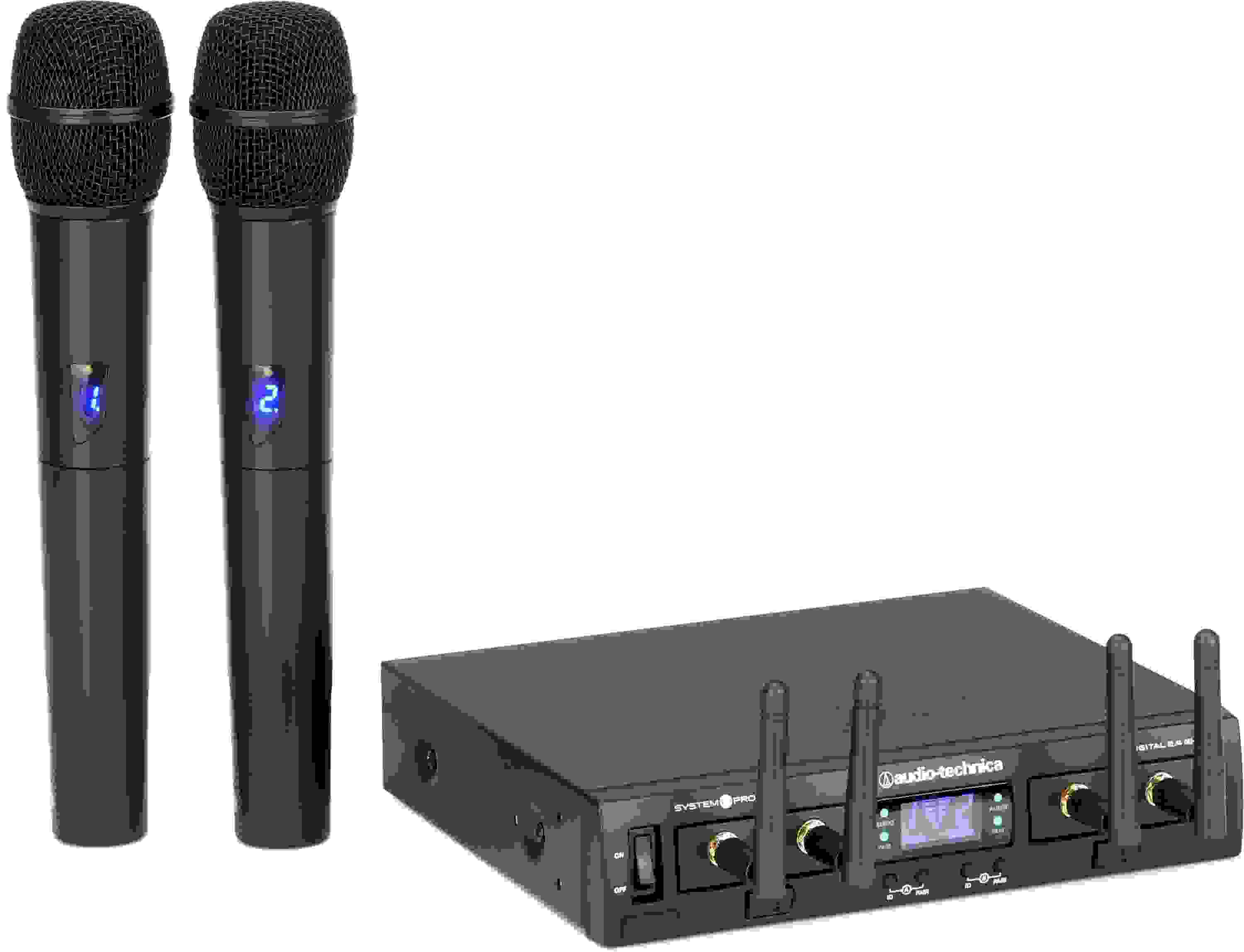 Audio-Technica ATW-1322 Wireless Dual Handheld Microphone System ...