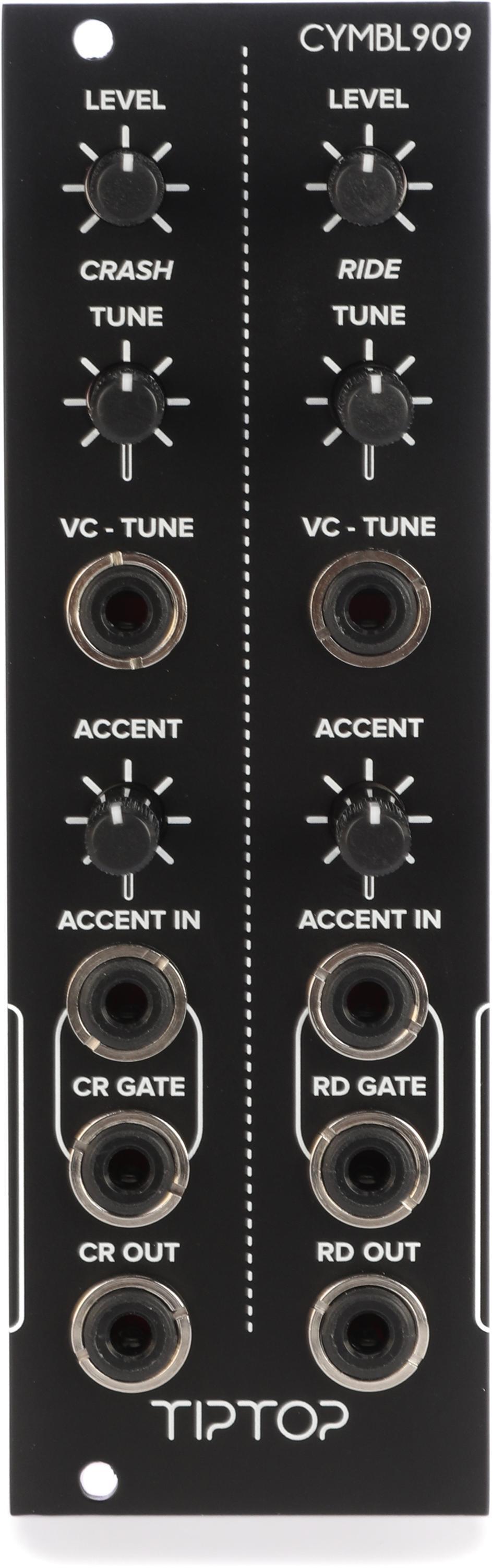 Tiptop Audio CYMBL909 Eurorack Crash/Ride Cymbal Module - Black ...