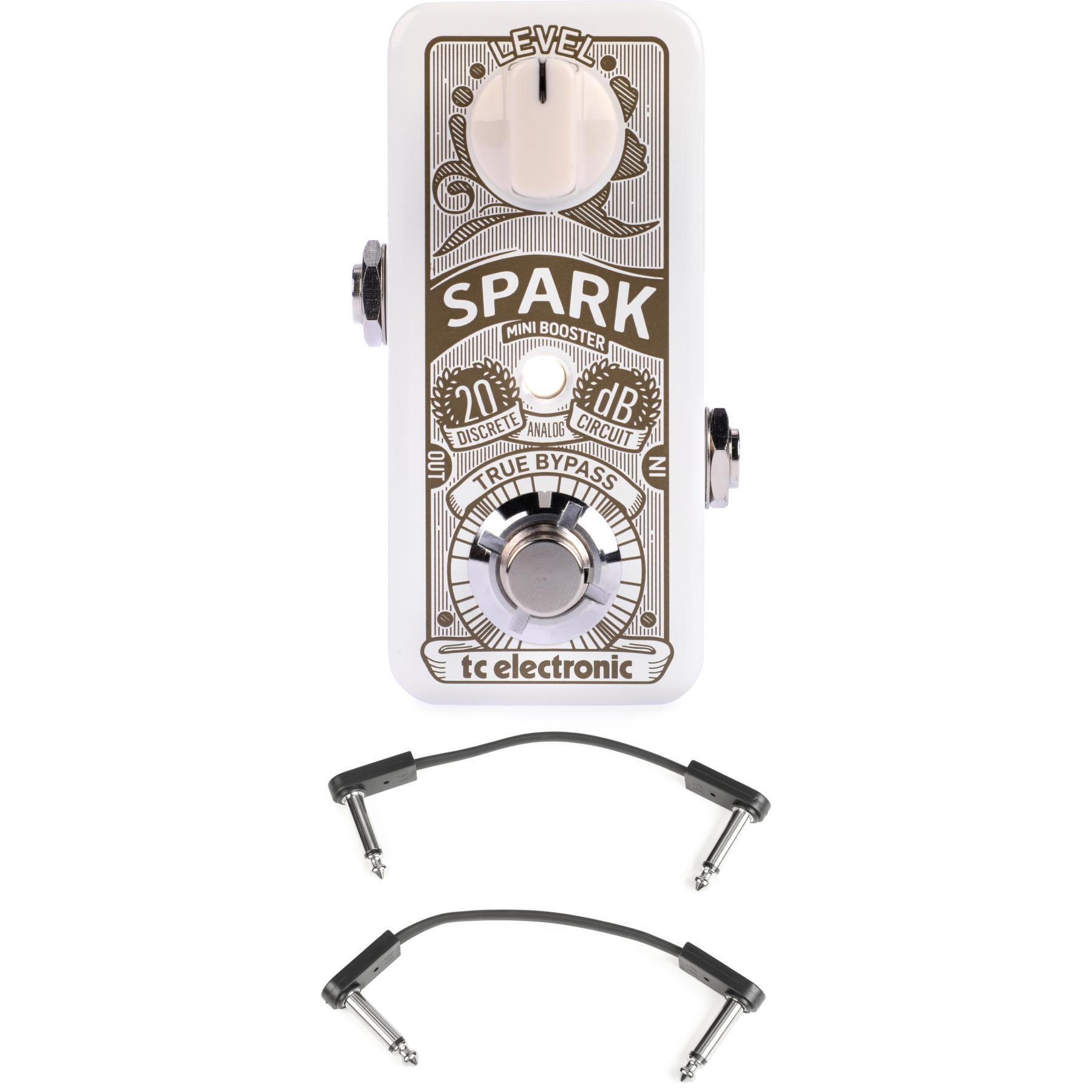 TC Electronic Spark Mini Boost Pedal with EBS Patch Cables | Sweetwater