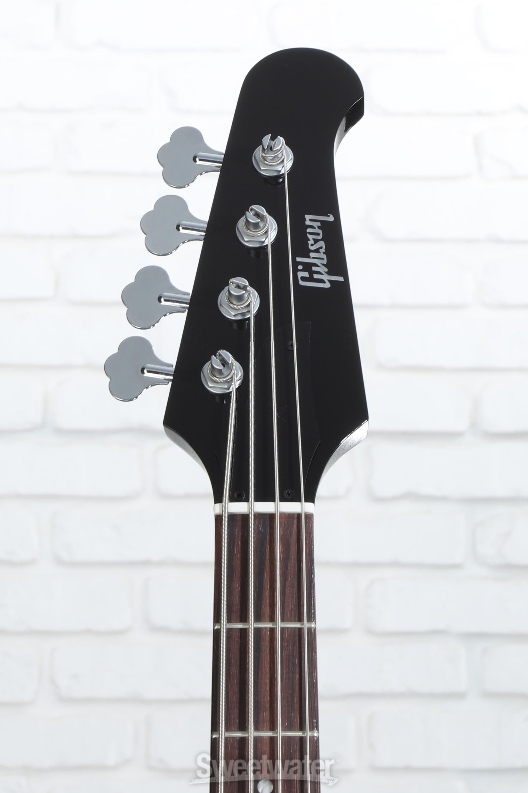 Gibson Non-Reverse Thunderbird Electric Bass Guitar - Ebony | Sweetwater