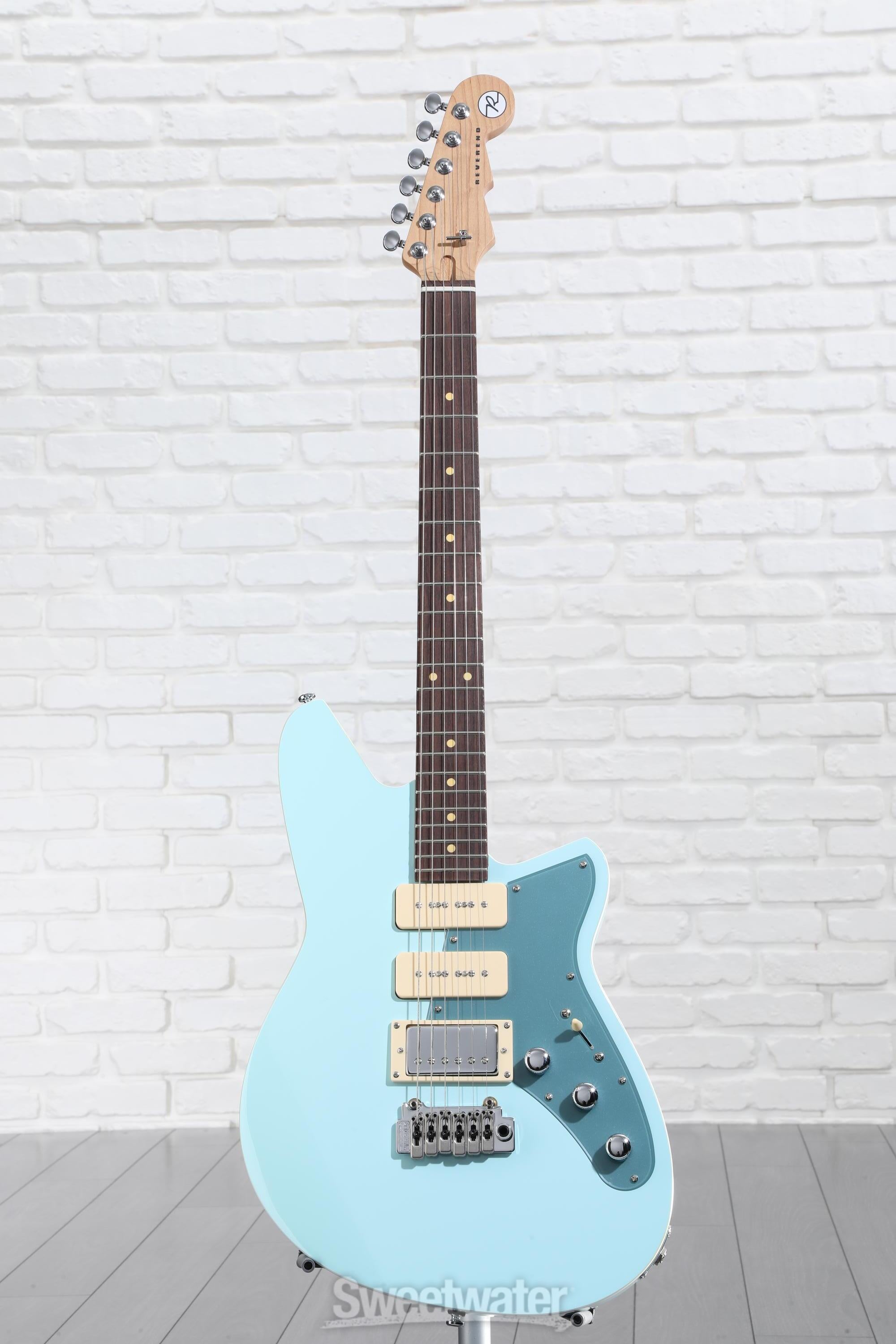 Reverend Six Gun HPP Electric Guitar - Chronic Blue | Sweetwater