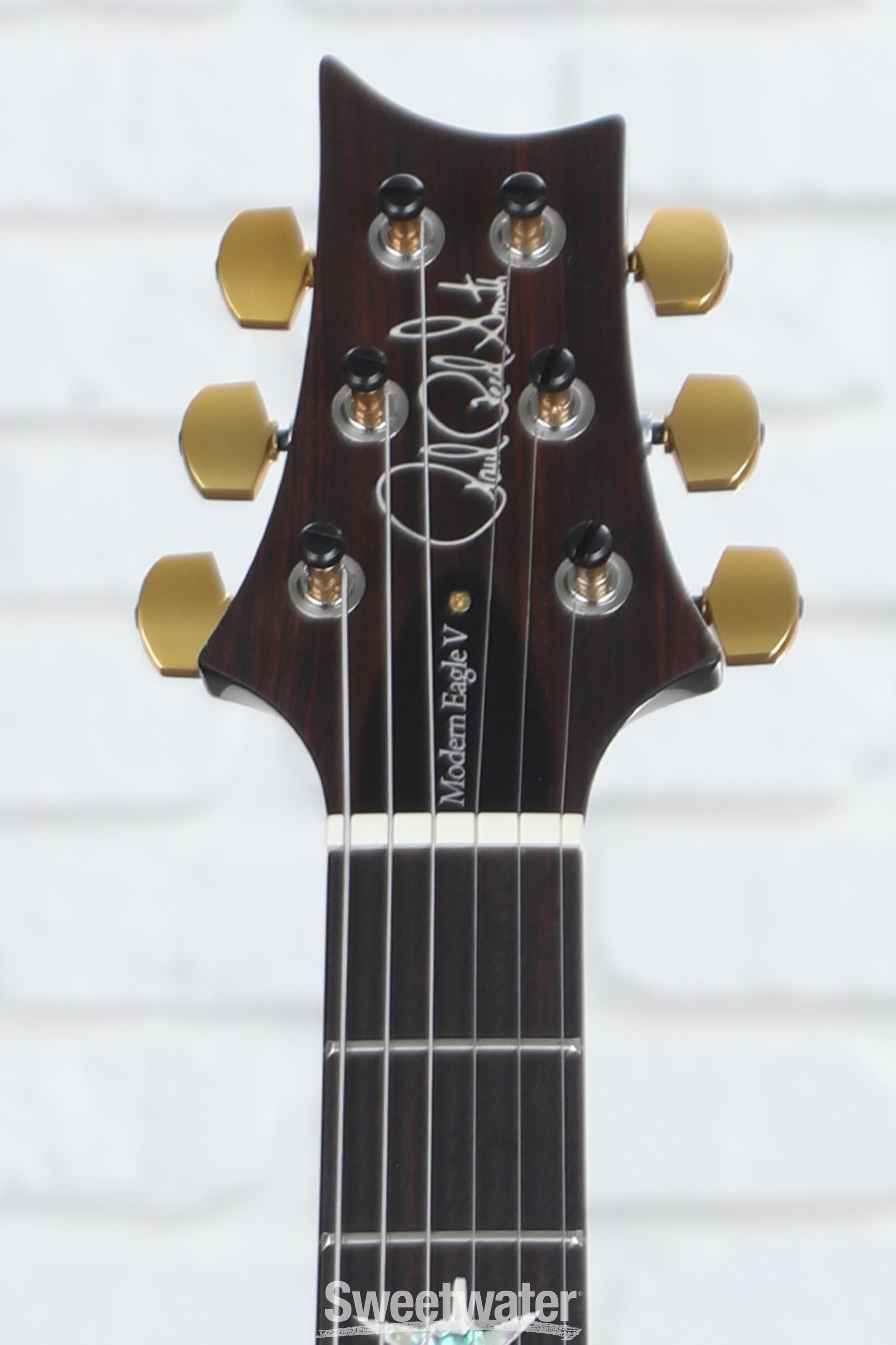 PRS Modern Eagle V Electric Guitar - Fire Smokeburst, 10-Top | Sweetwater