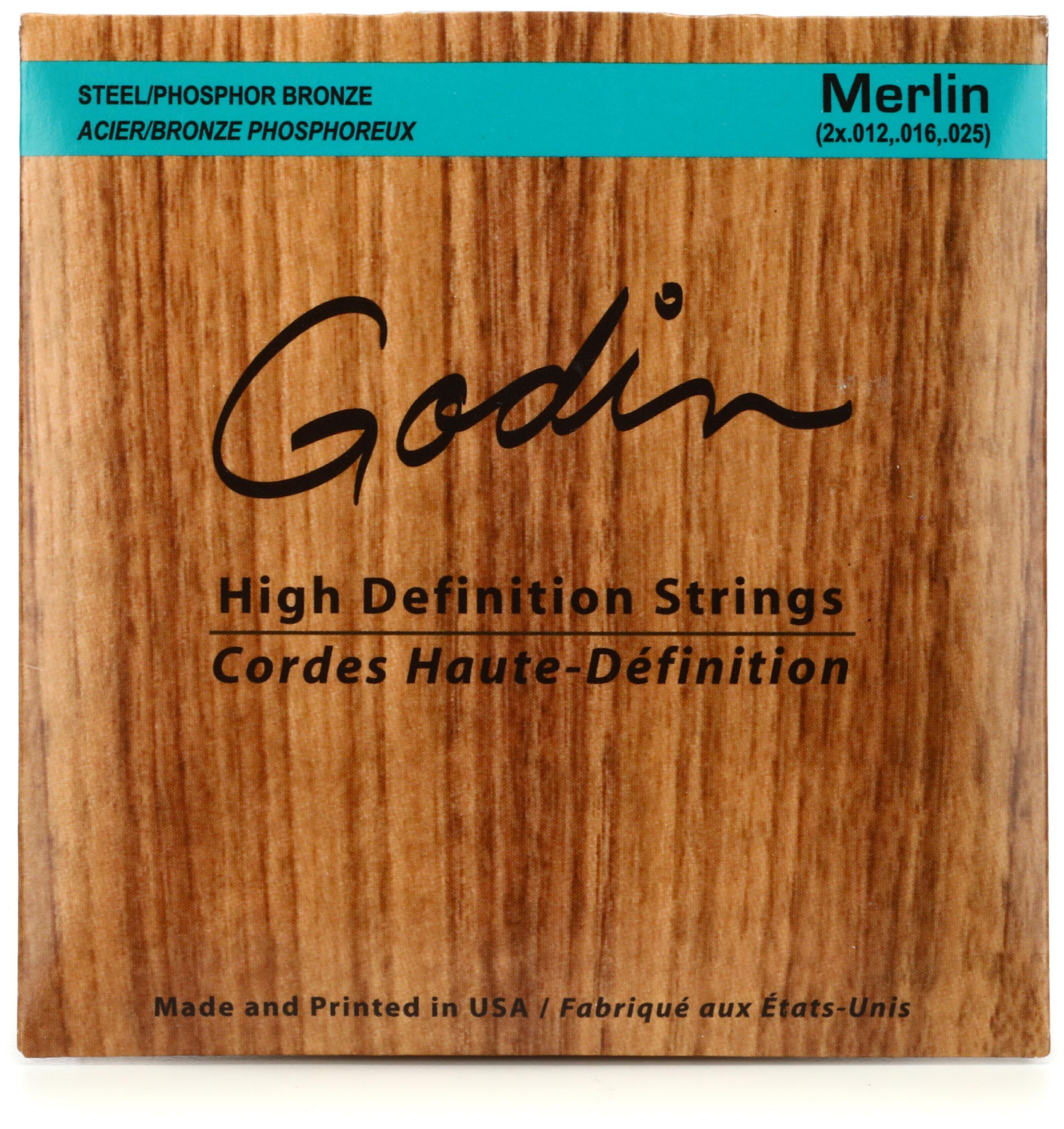 Seagull Guitars Merlin Strings - Steel/Phosphor Bronze Strings for M4 ...