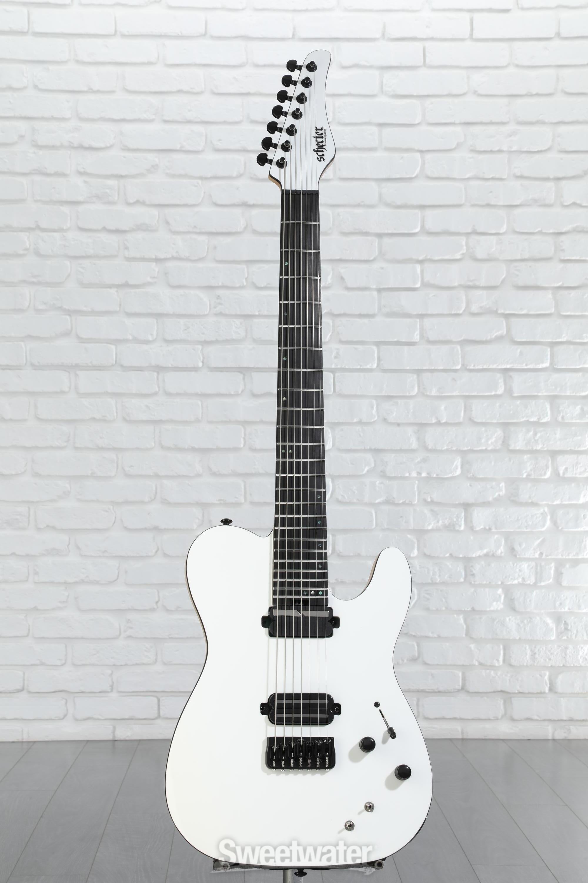 Schecter PT 7 SLS Elite 7-string Baritone Electric Guitar - Gloss White ...