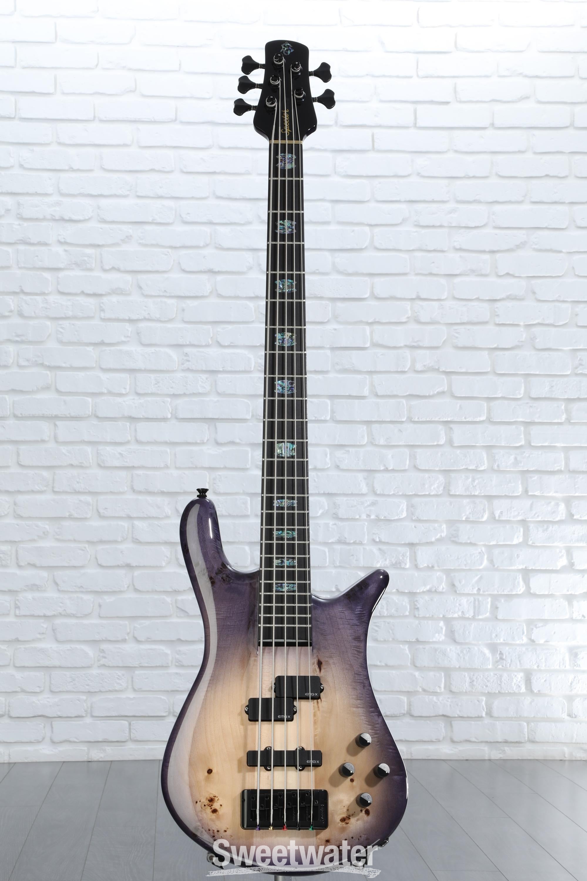 Spector Euro 5 CST Electric Bass Guitar - Natural Violet Burst | Sweetwater