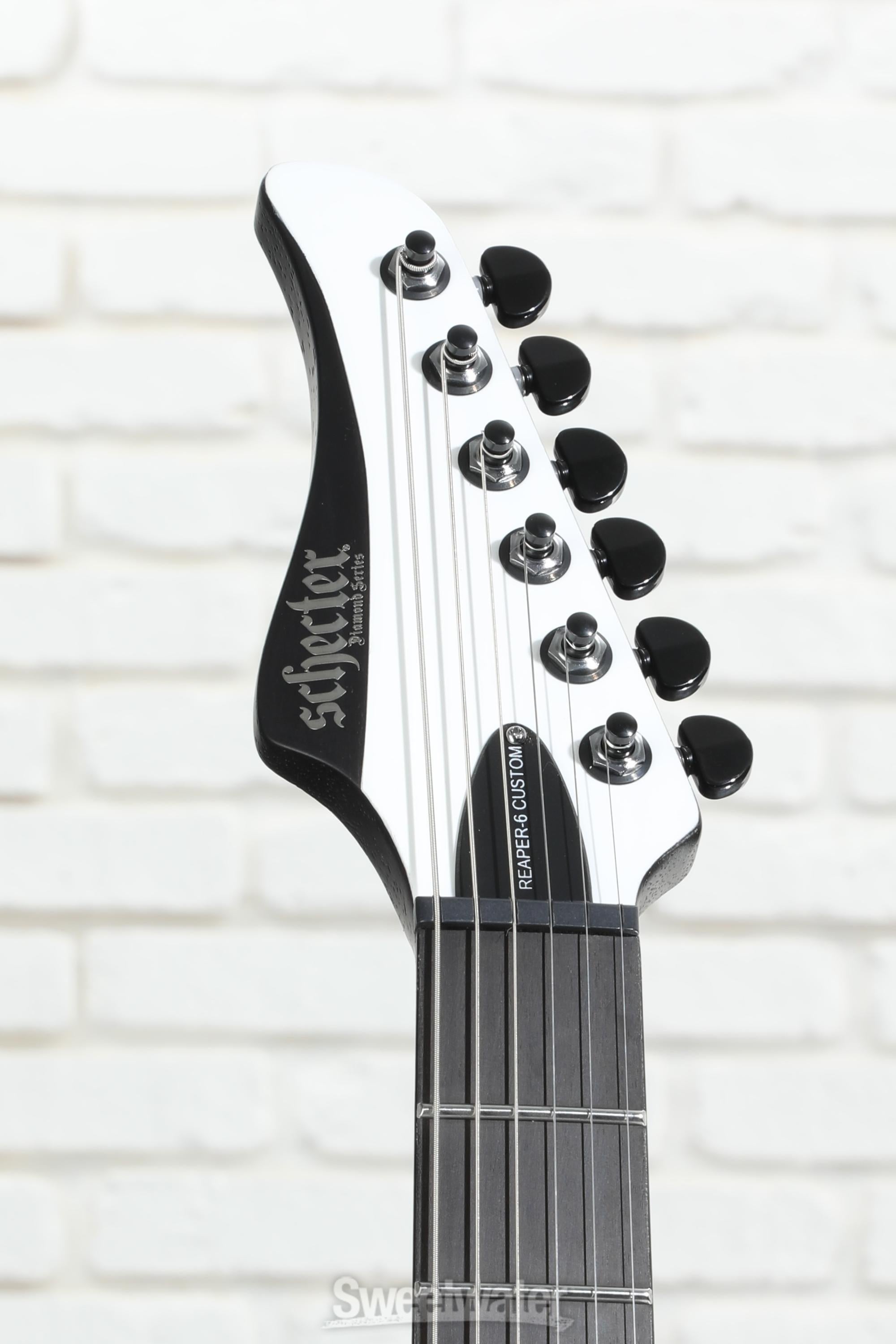 Schecter Reaper-6 Custom Electric Guitar - Gloss White | Sweetwater