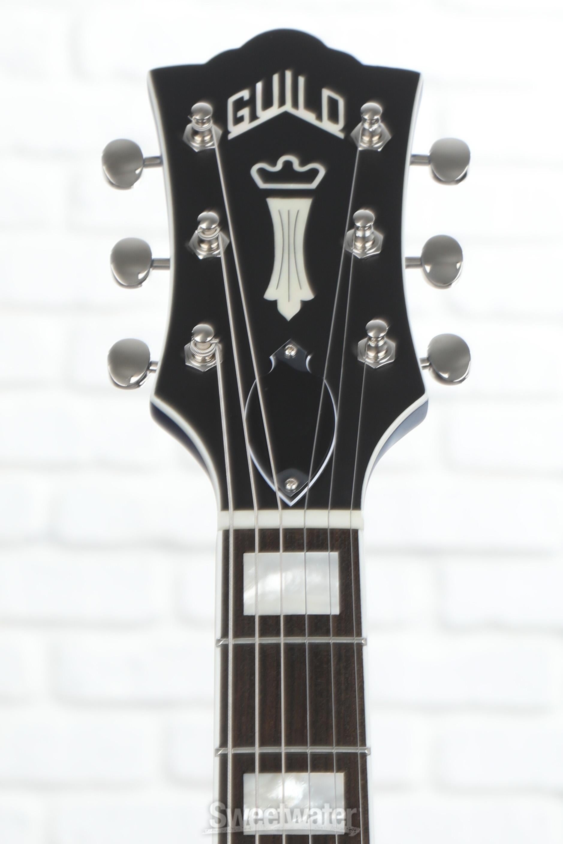 Guild X-175 Manhattan Special Hollowbody Electric Guitar - Malibu Blue ...