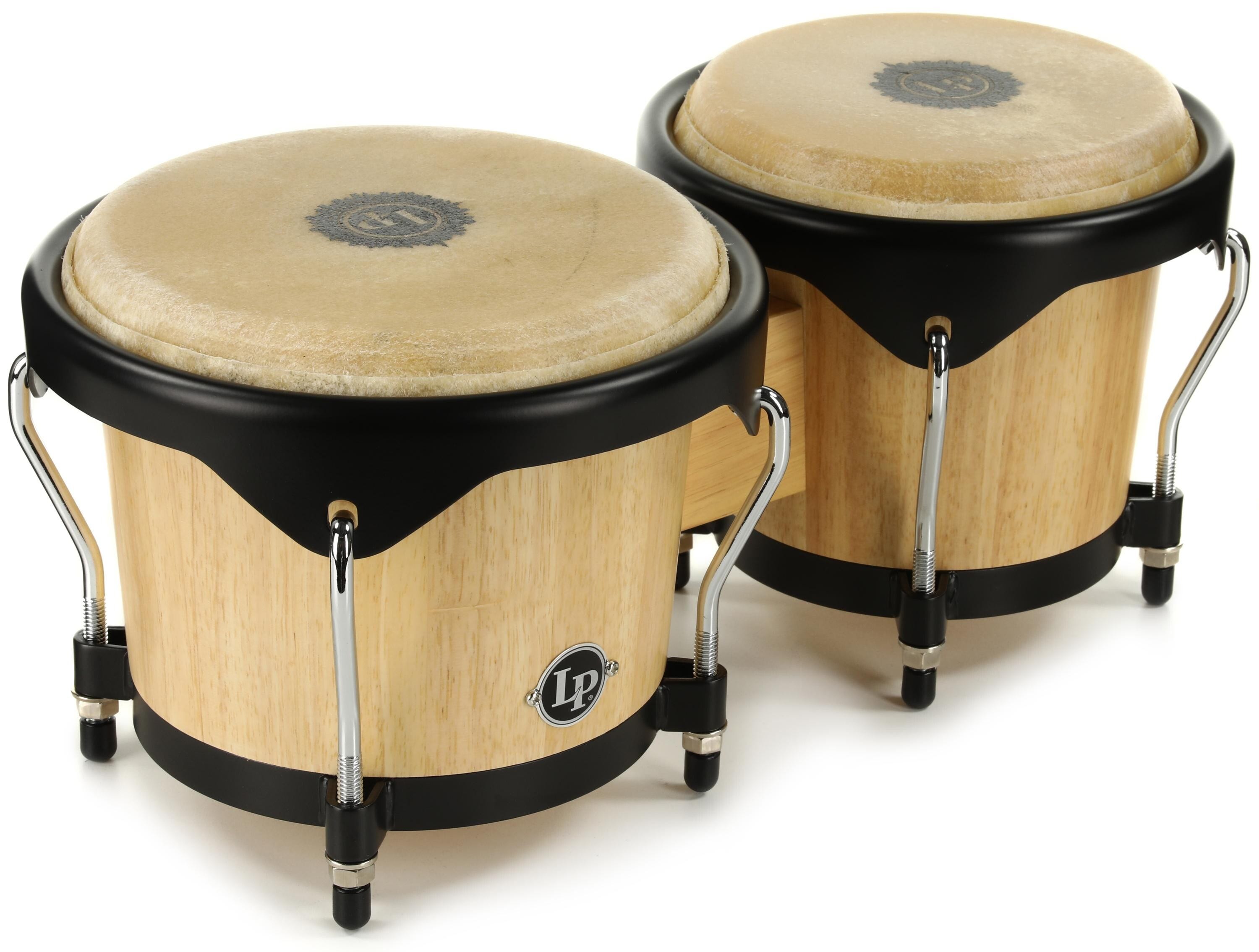 Latin Percussion City Wood Bongos - Natural | Sweetwater
