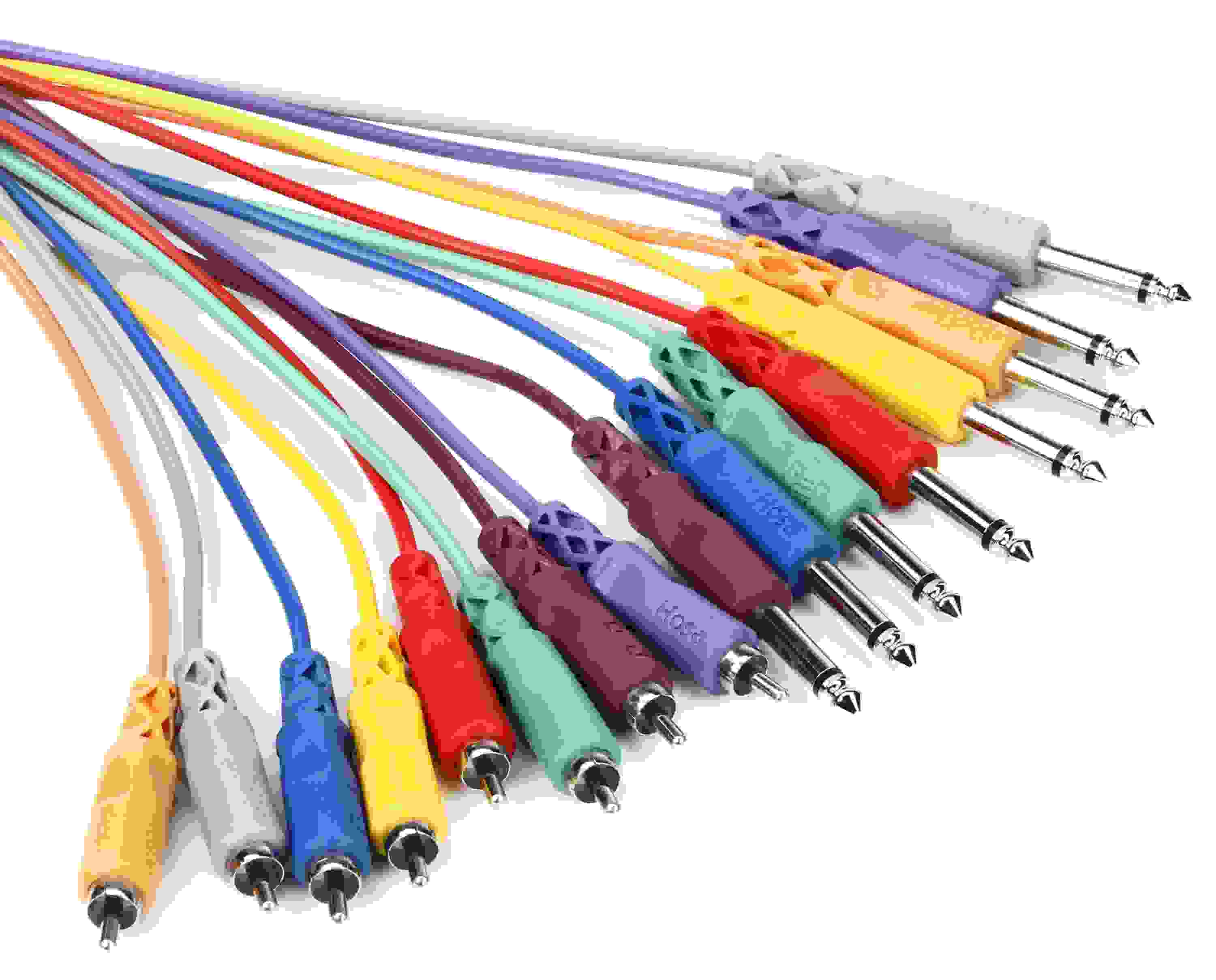 Hosa CPR-802 8-channel 1/4-inch TS Male to RCA Male Snake - 6.6 foot ...