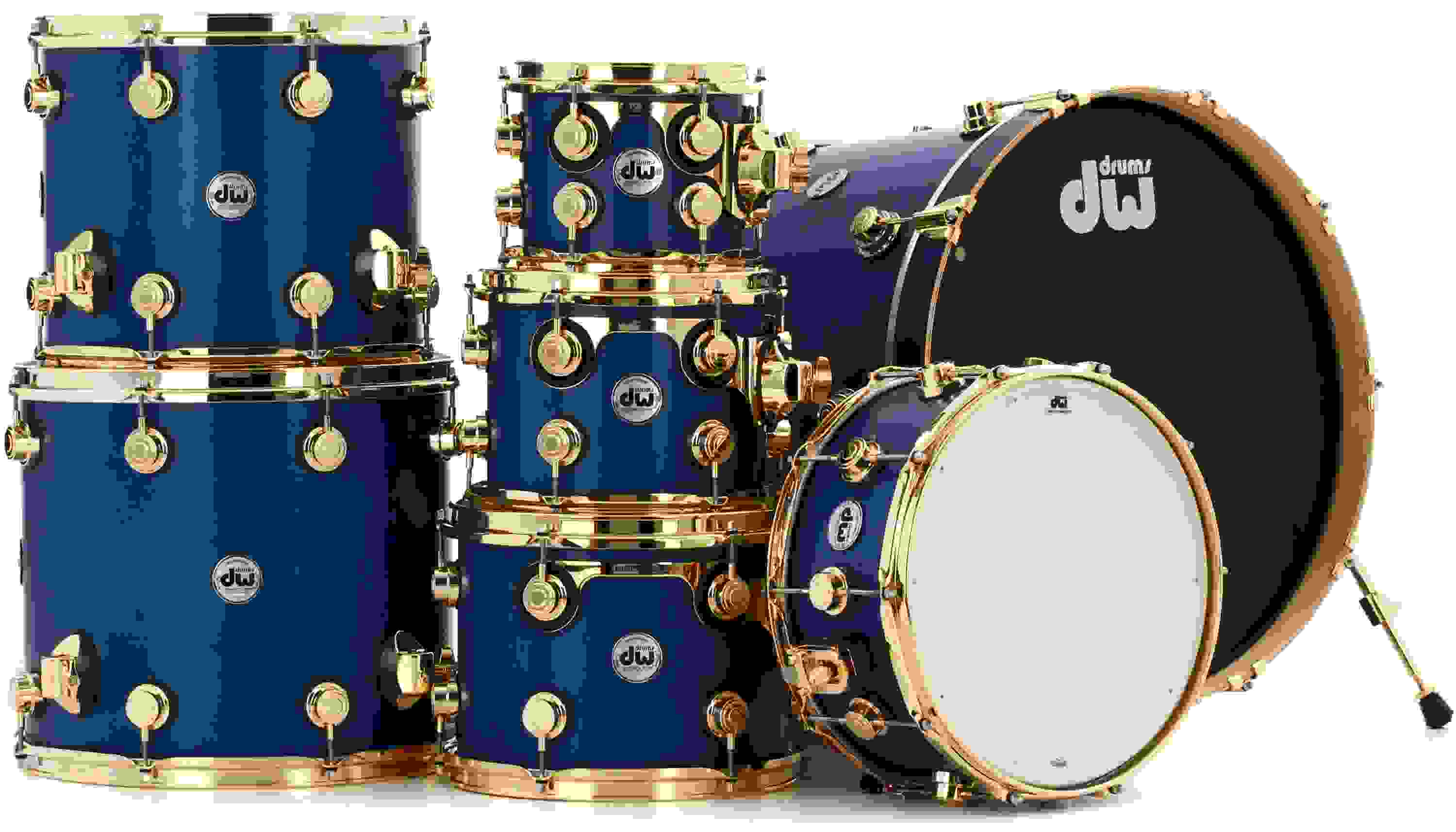 DW Collector's Series Maple/Mahogany 7-piece Shell Pack - Satin Regal ...
