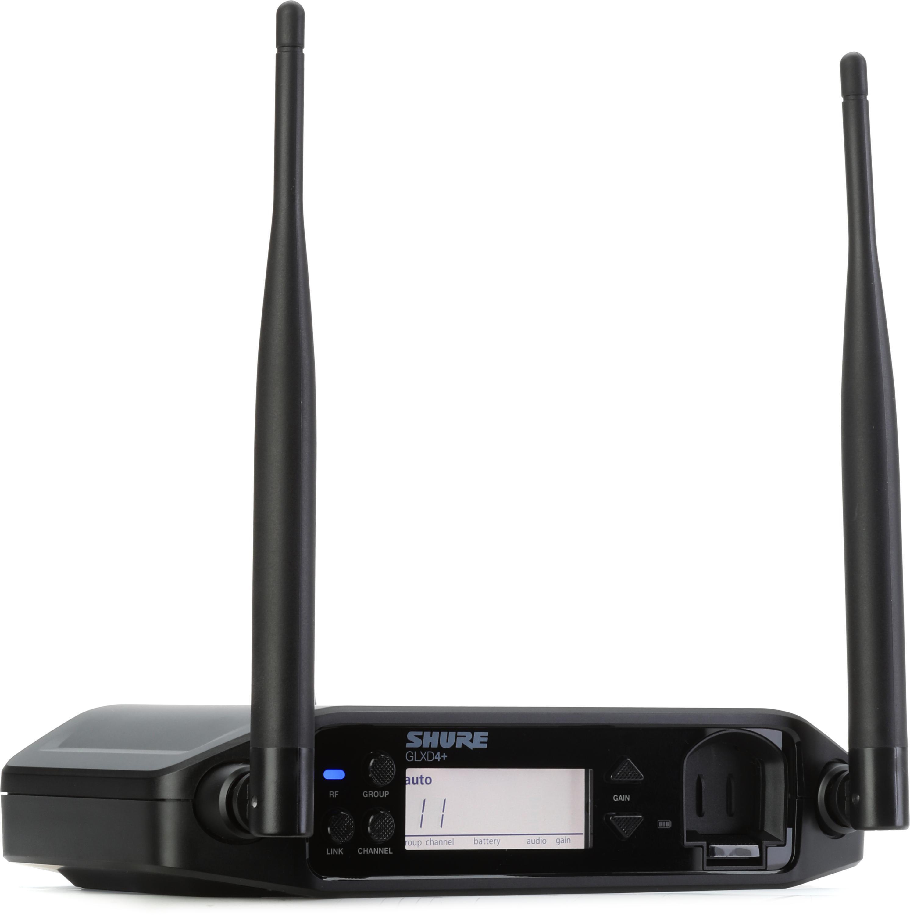 Shure GLXD4+ Digital Wireless Tabletop Receiver | Sweetwater