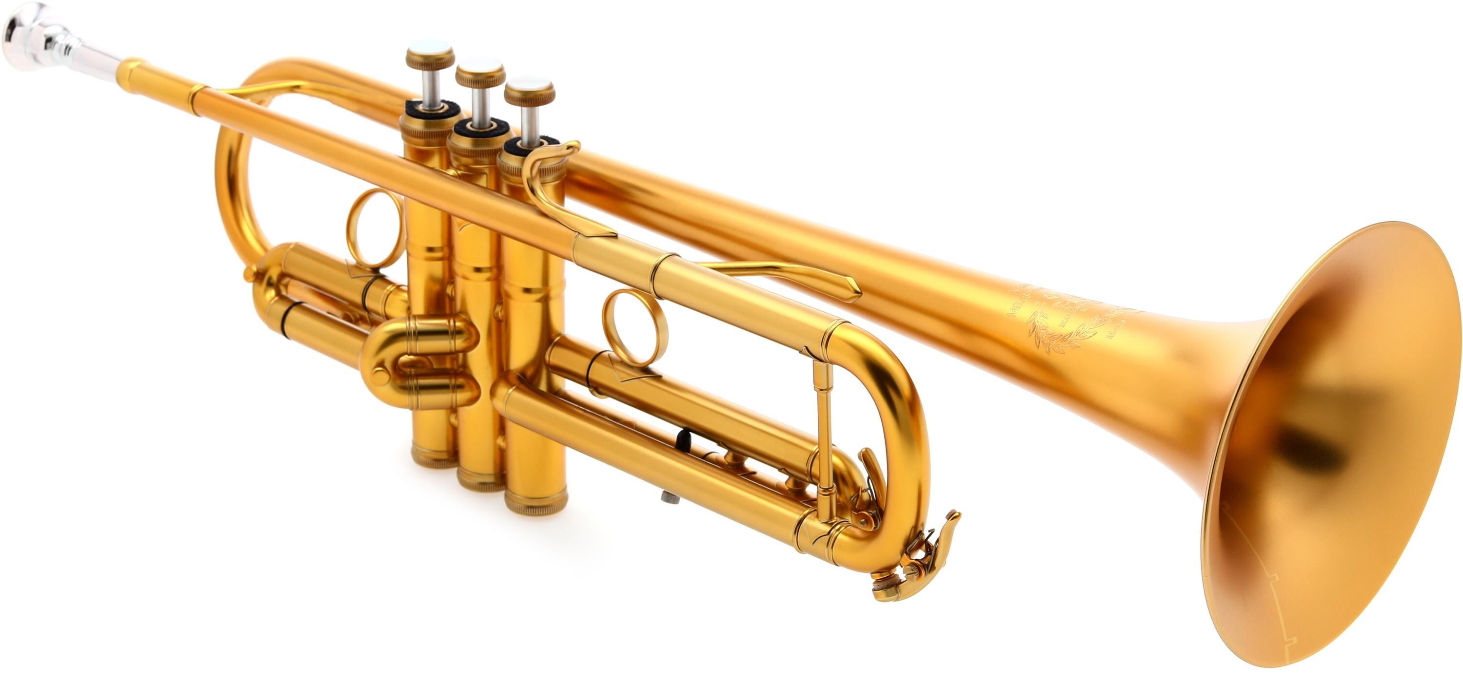 B&S MBX3 Heritage Professional Bb Trumpet - Brushed Gold Lacquer ...