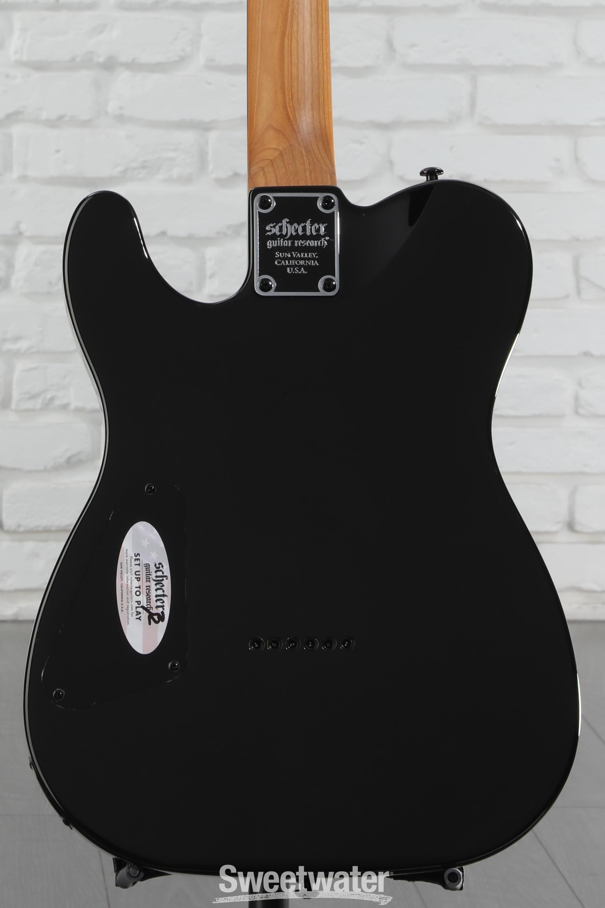 Schecter PT Standard Electric Guitar - Black Fade Burst Burl | Sweetwater