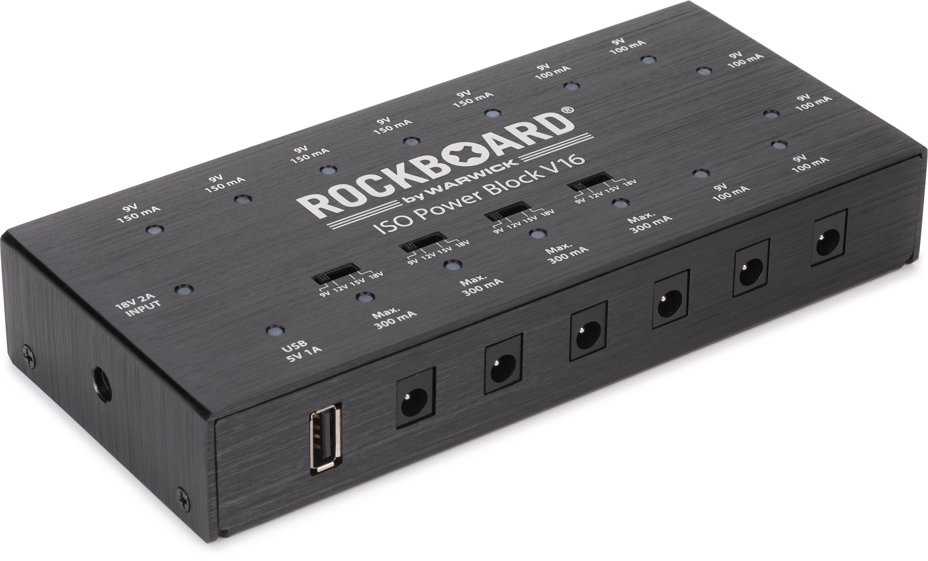 RockBoard by Warwick Iso Power Block V16 Multi-power Supply | Sweetwater