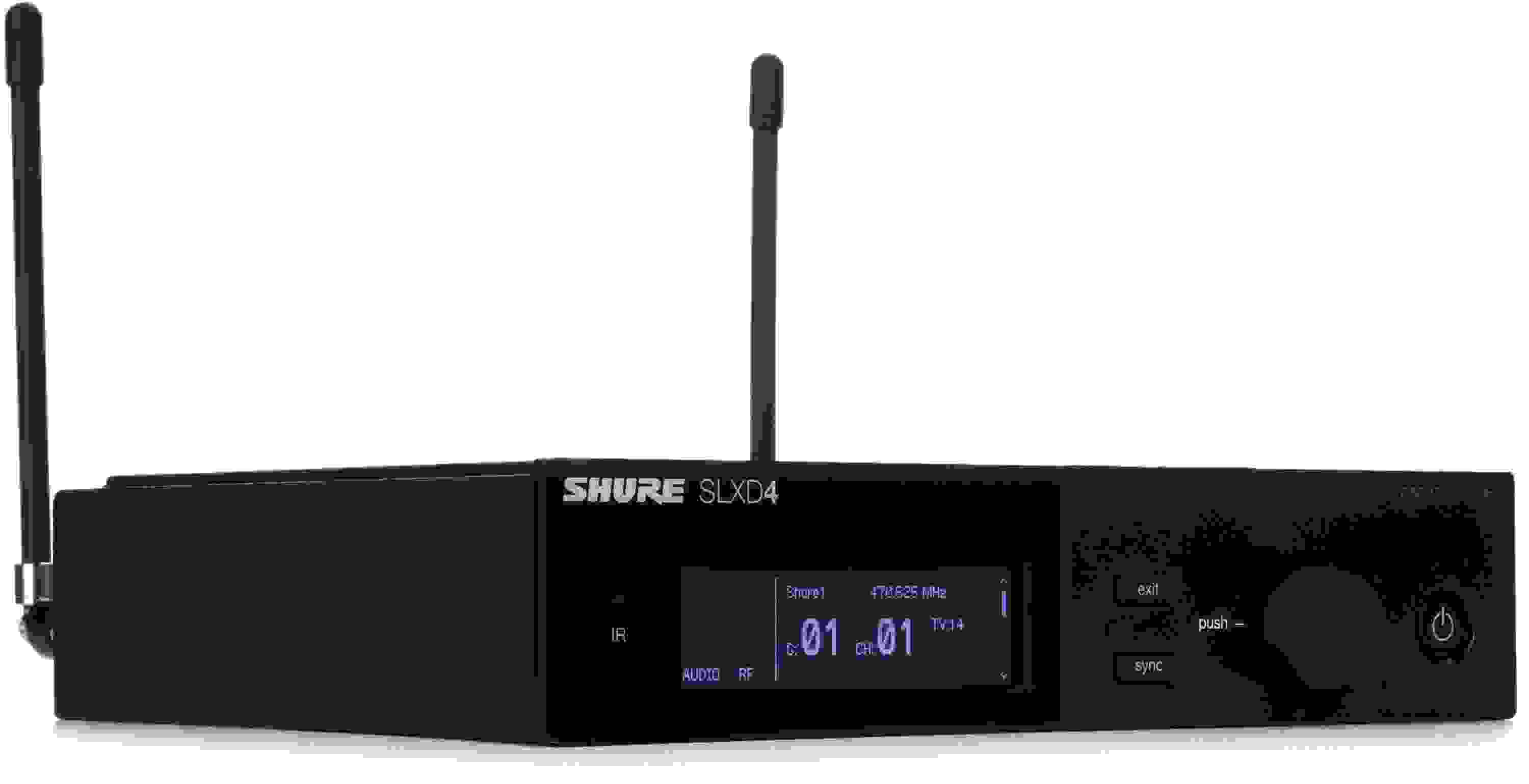 Shure SLXD4 Digital Wireless Receiver - G58 Band | Sweetwater