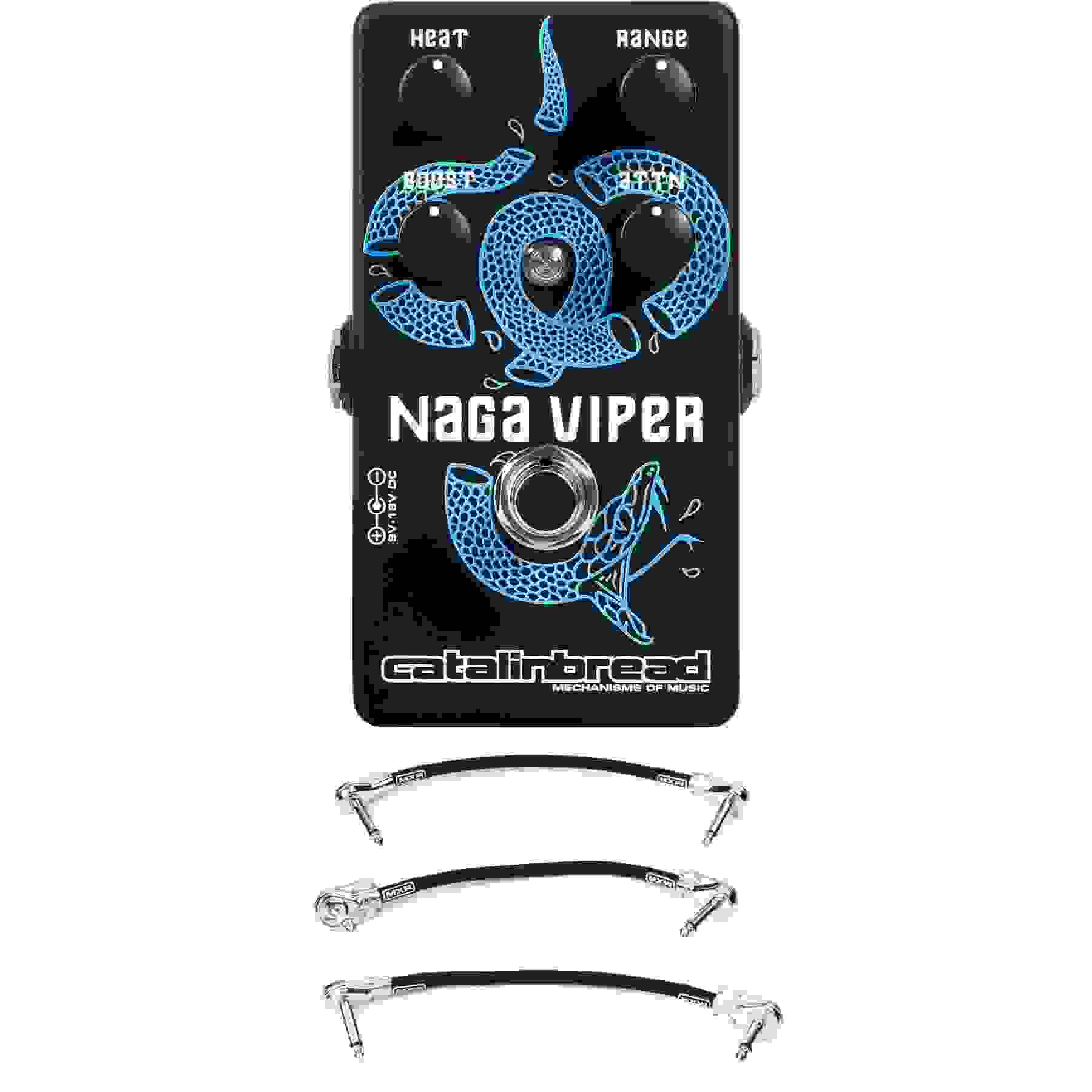 Catalinbread Naga Viper MkII Treble Boost Pedal with Patch Cables ...