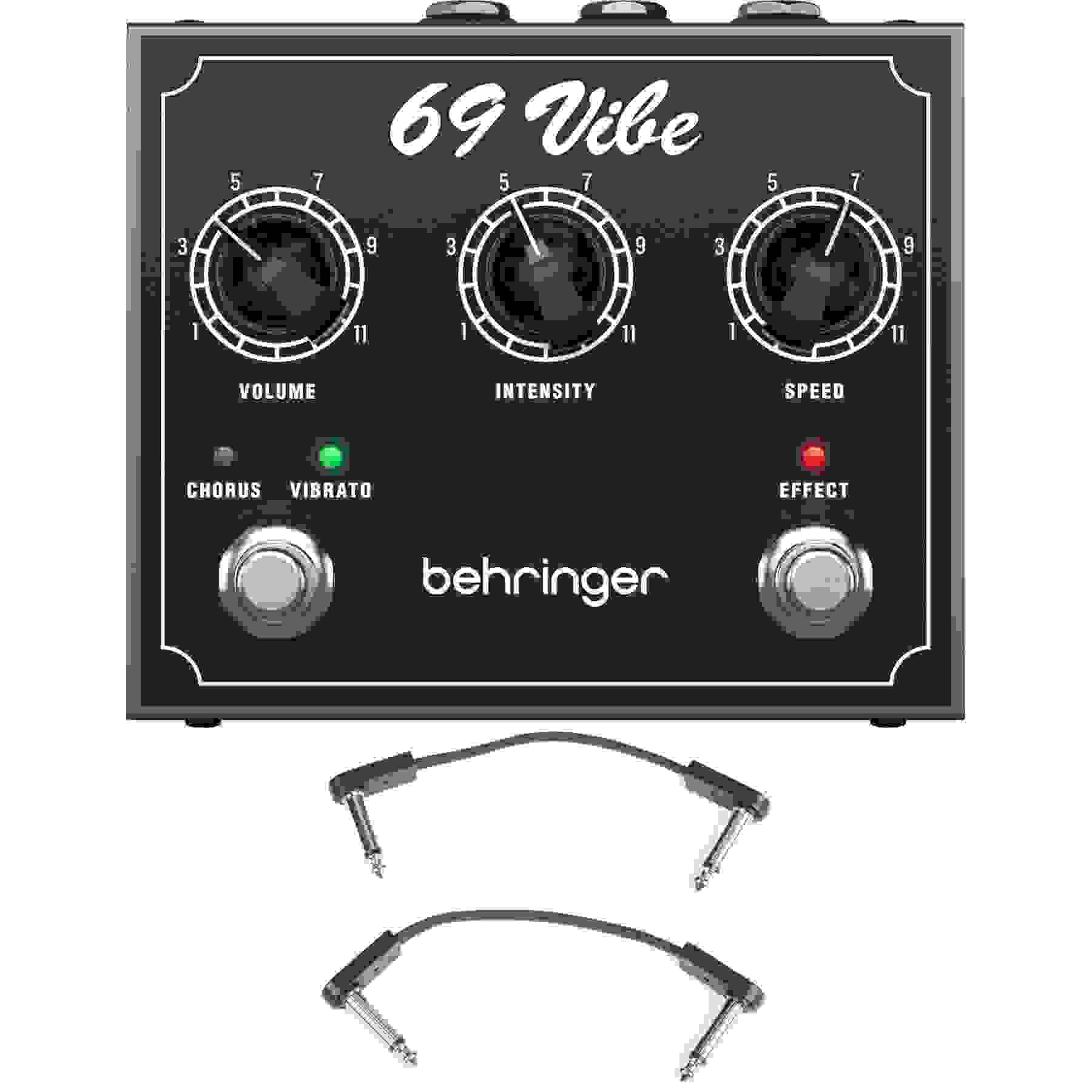 Behringer 69 Vibe Chorus/Vibrato Pedal with EBS Patch Cables | Sweetwater