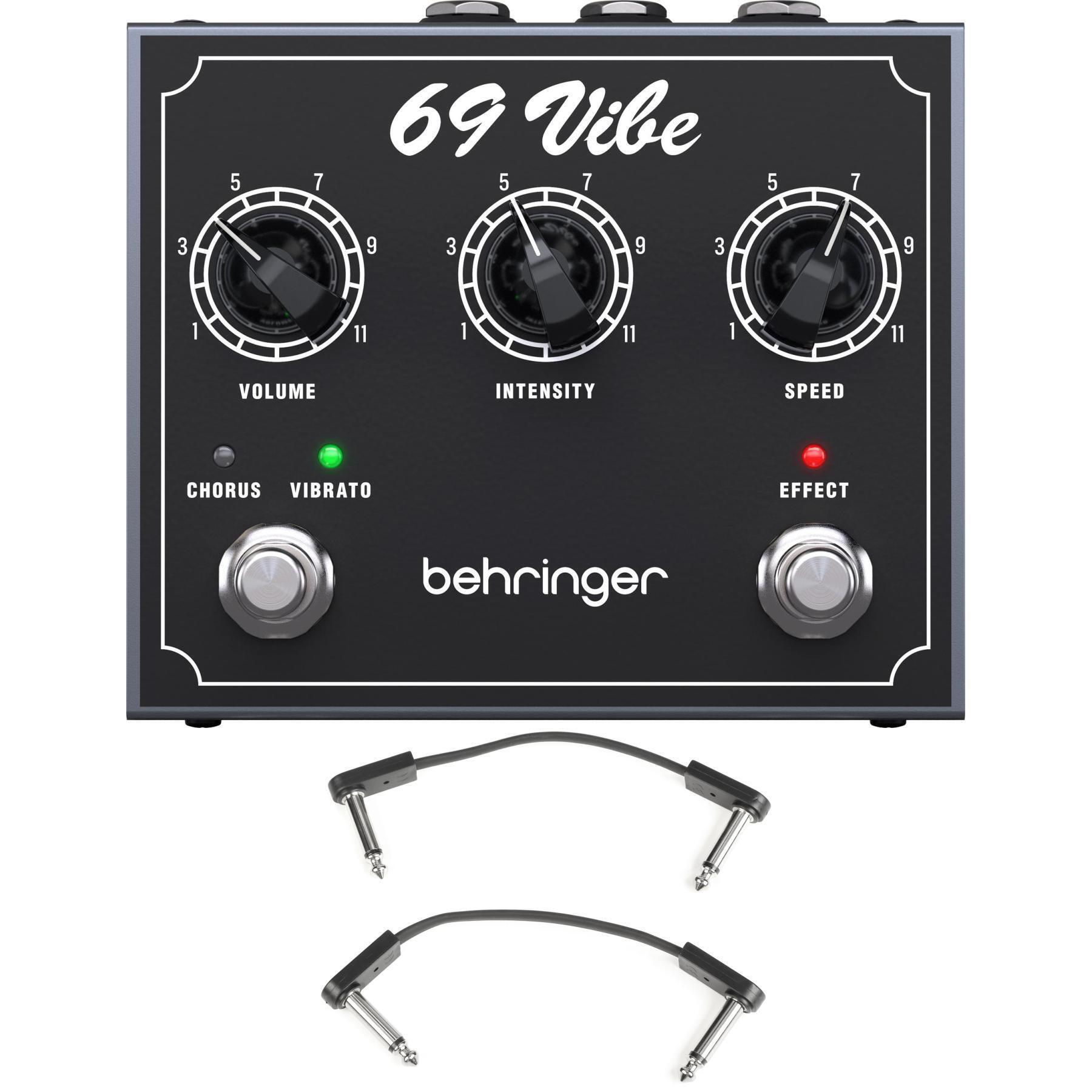 Behringer 69 Vibe Chorus/Vibrato Pedal with EBS Patch Cables | Sweetwater