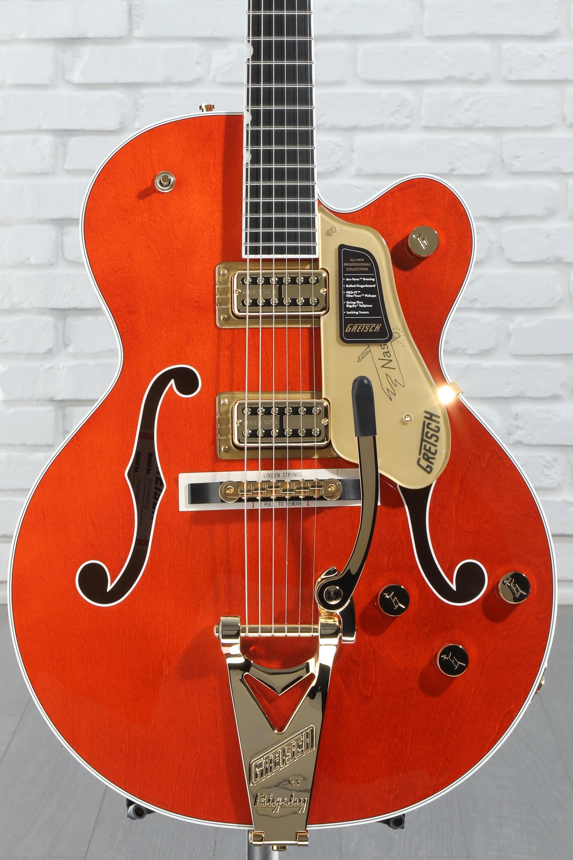 Gretsch Nashville Hollowbody Electric Guitar - Orange Stain | Sweetwater