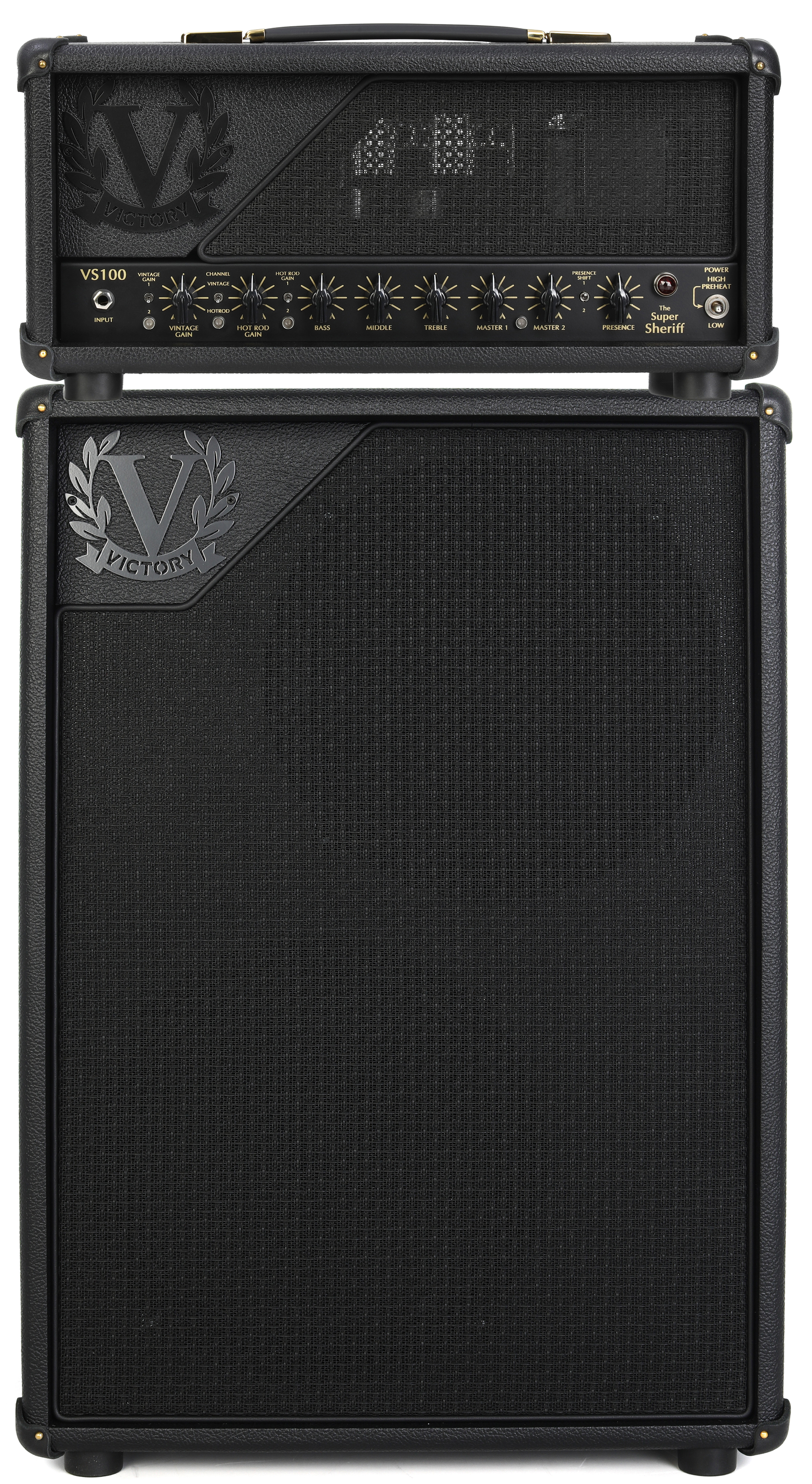 Victory Amplification VS100 Super Sheriff 100-watt Tube Head with 2x12 ...