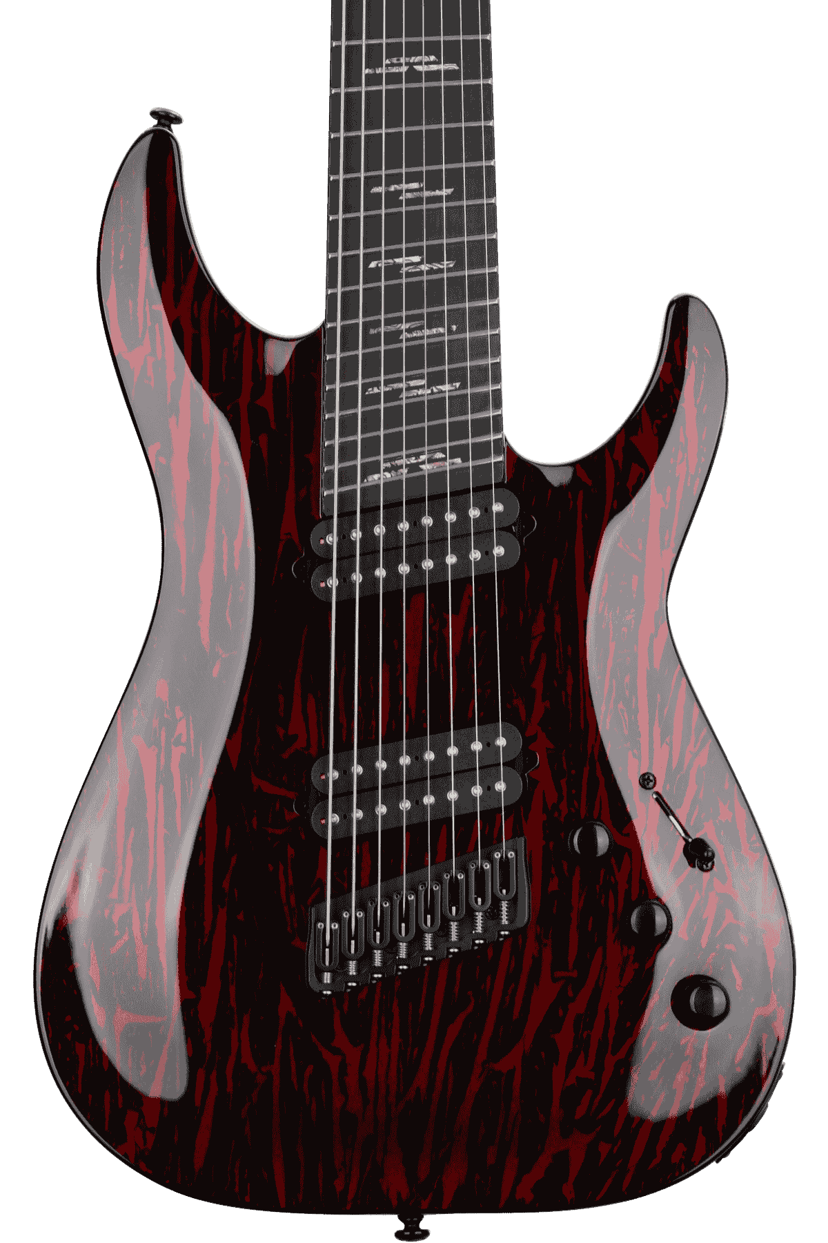 Schecter C-8 MS Silver Mountain Electric Guitar - Blood Moon | Sweetwater