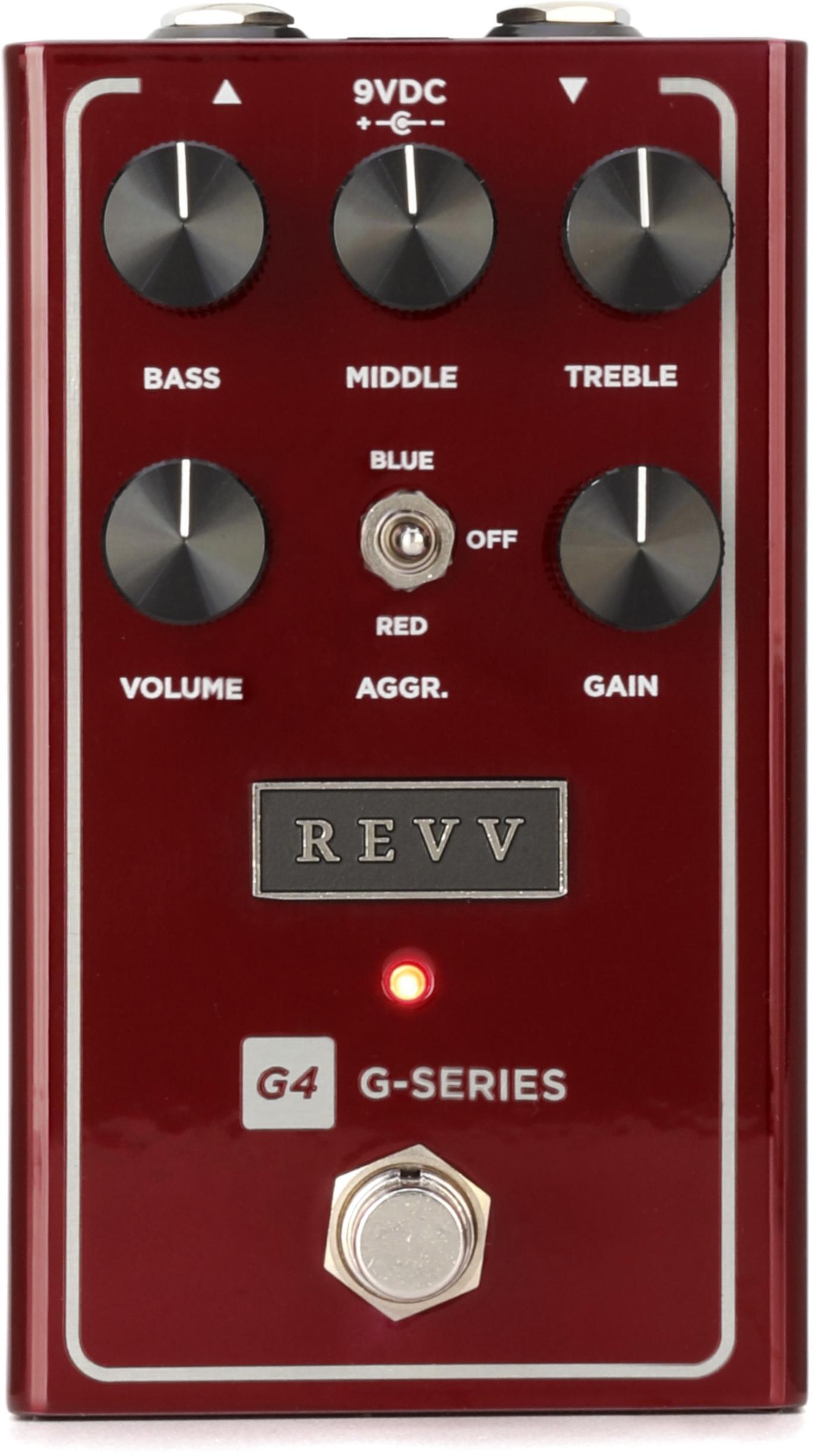 Revv G4 V2 Distortion Guitar Pedal - Red | Sweetwater