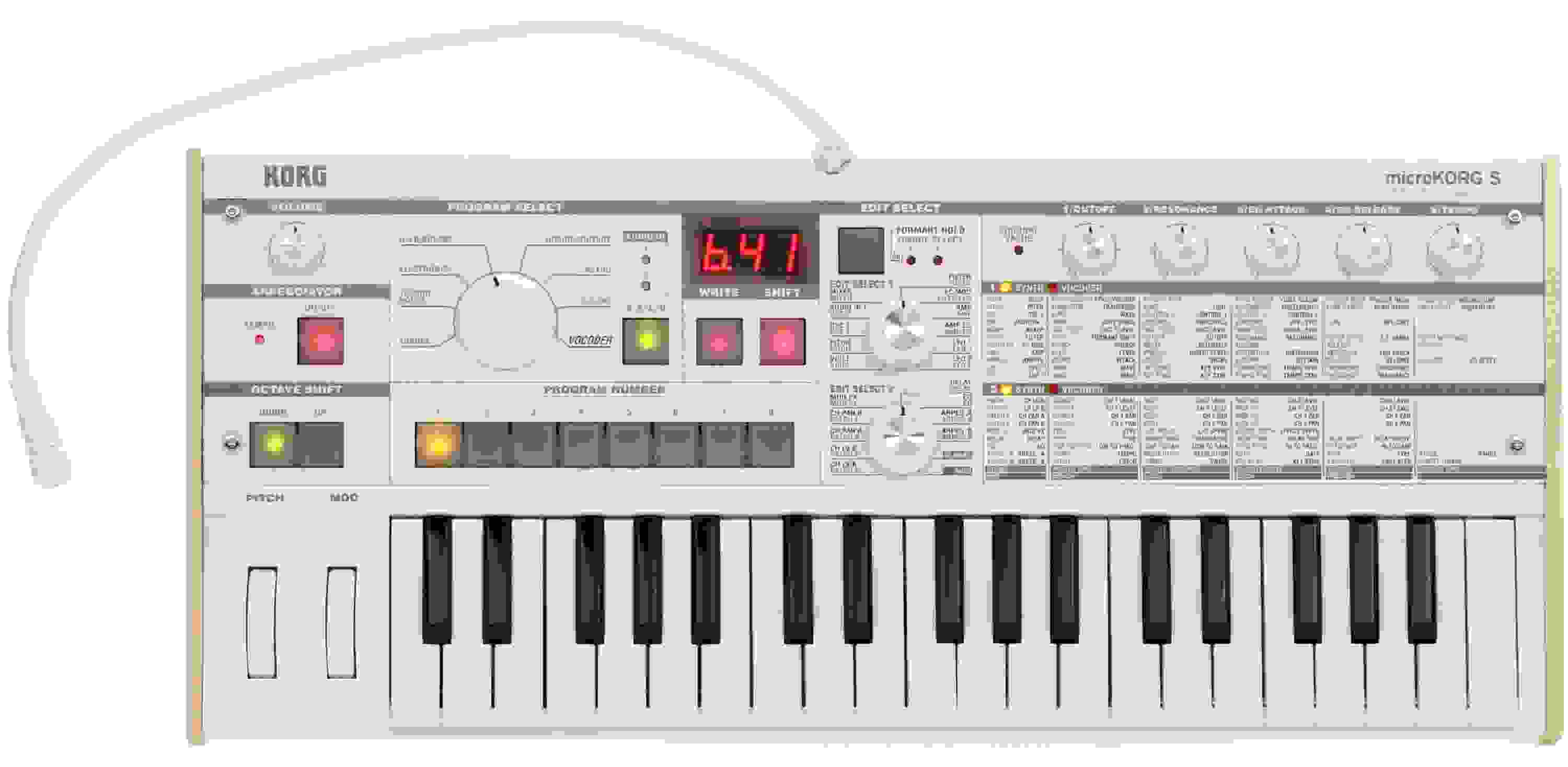 Korg microKORG S Synthesizer and Vocoder with Built-in Speakers ...