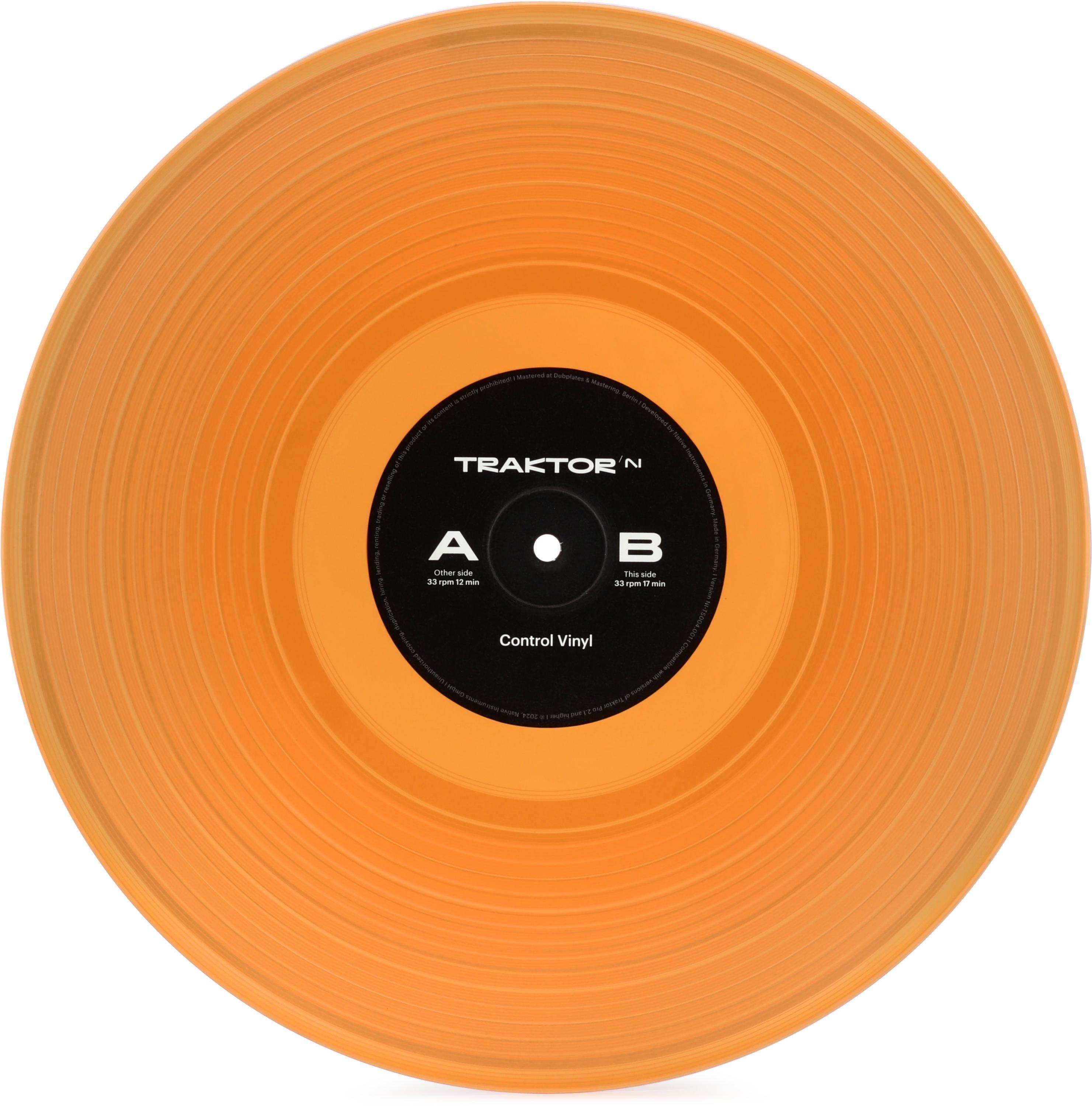 Native Instruments Traktor Control Vinyl - Single Vinyl, Orange ...