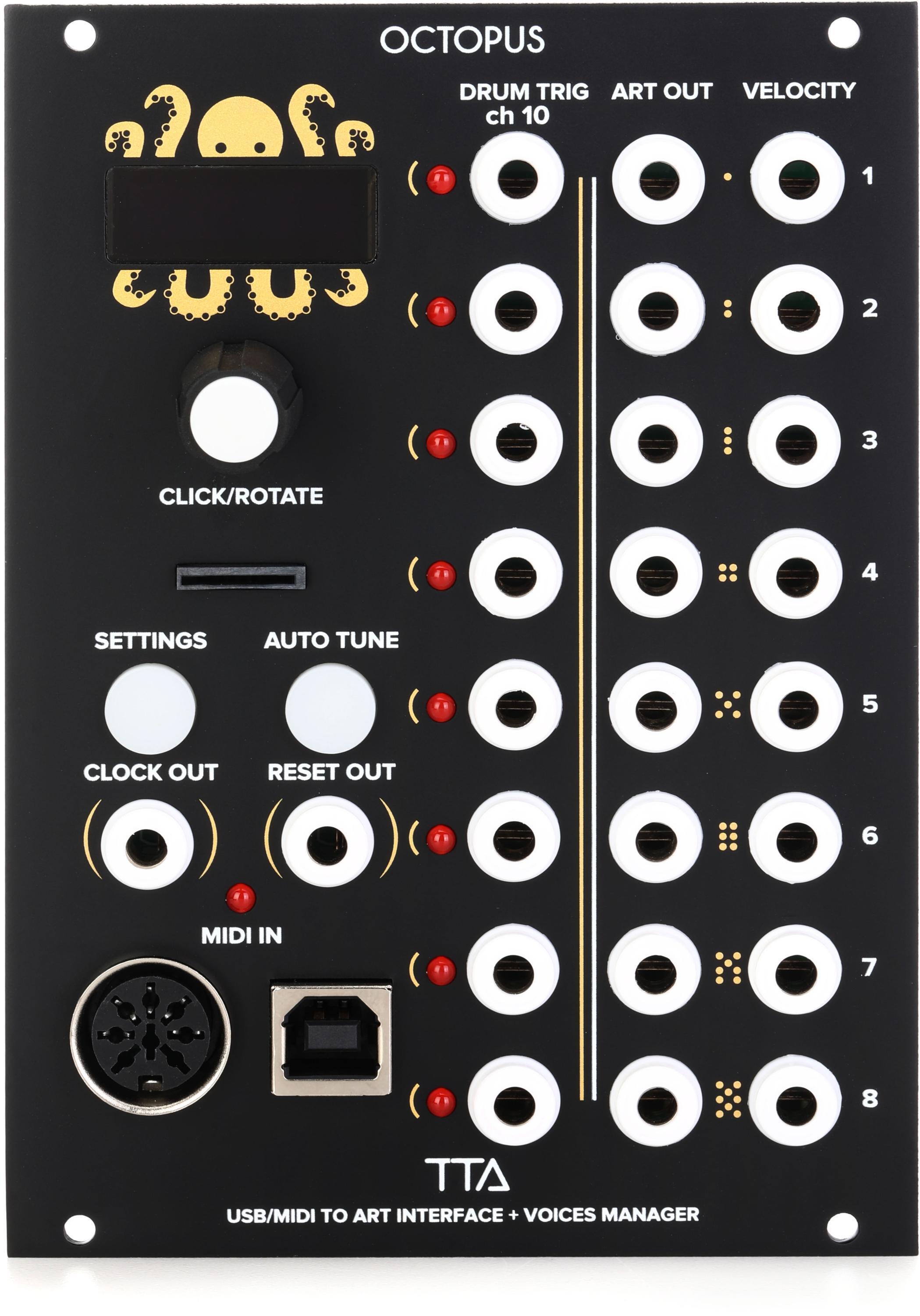 Tiptop Audio Octopus USB/MIDI to ART Interface + Voices Manager ...