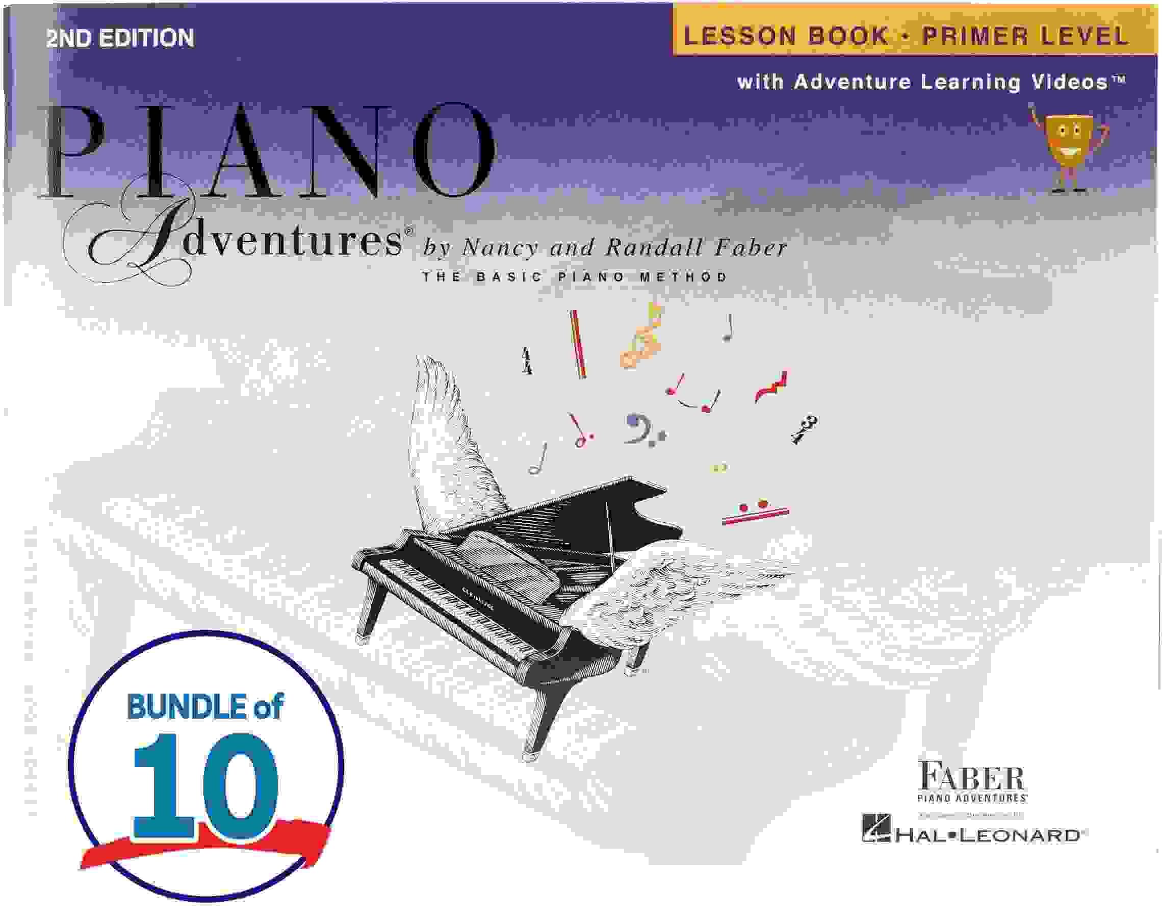 Faber Piano Adventures Lesson Book (10 Pack) - Primer Level, 2nd ...