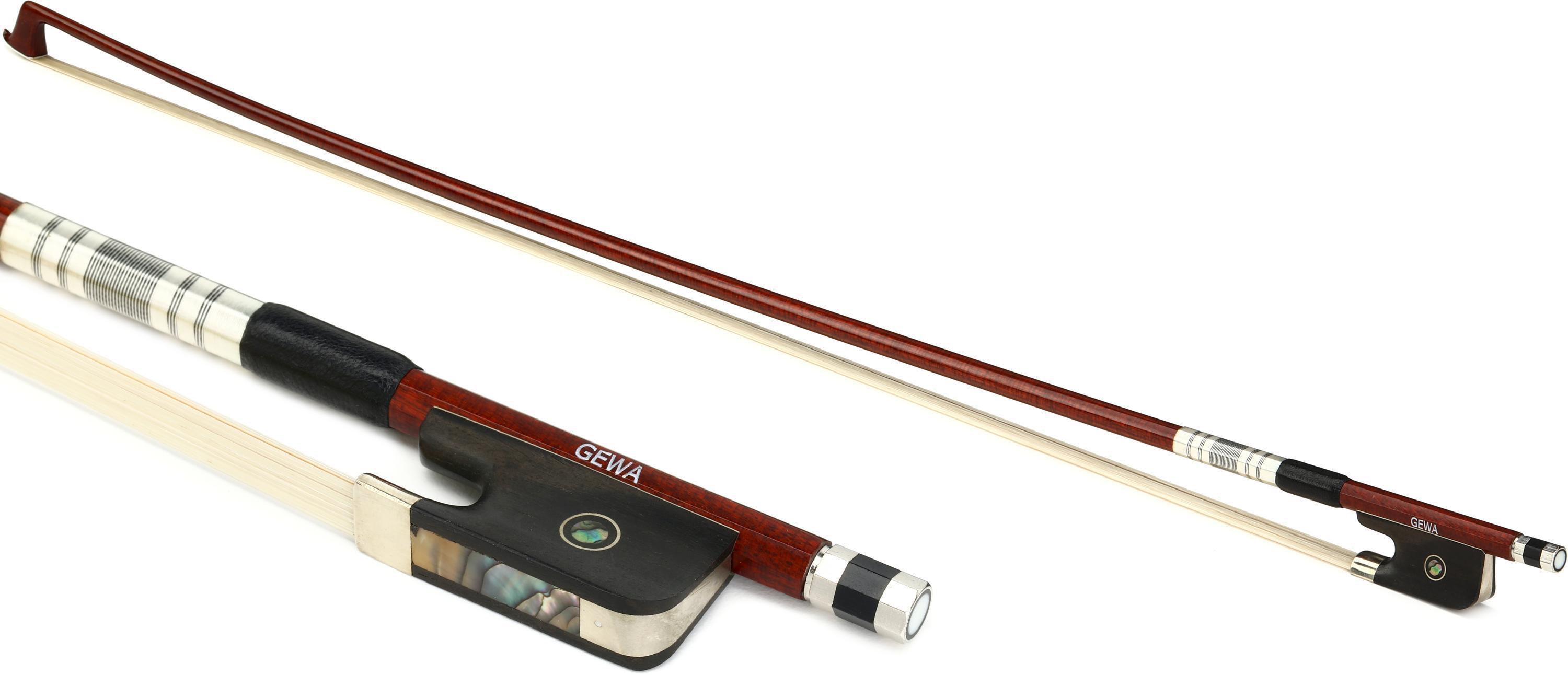 GEWA Carbon Pernambuco Hybrid Viola Bow, Full-lined Nickel - 4/4 Size | Sweetwater