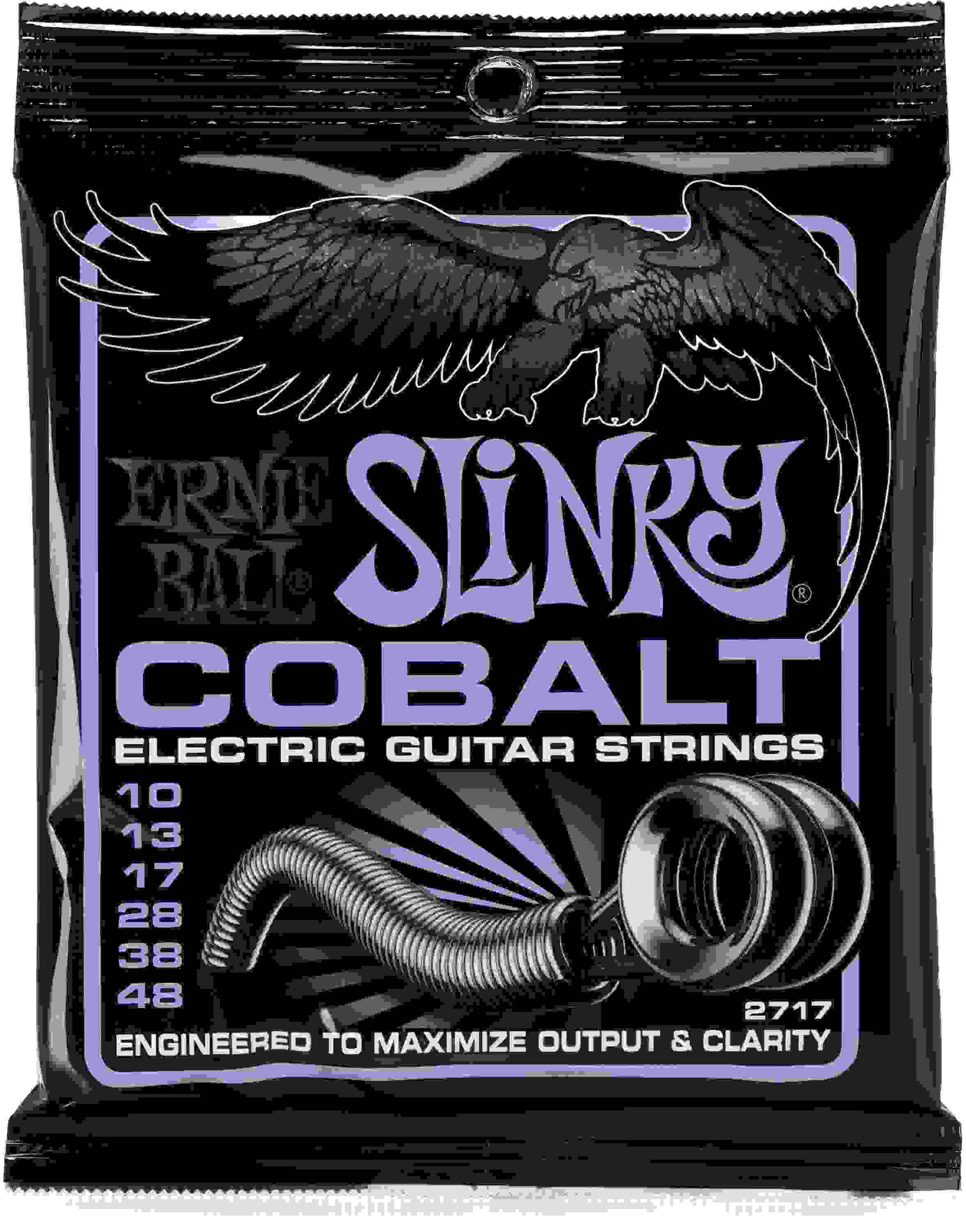 Ernie Ball 2717 Ultra Slinky Cobalt Electric Guitar Strings - .010-.048 ...