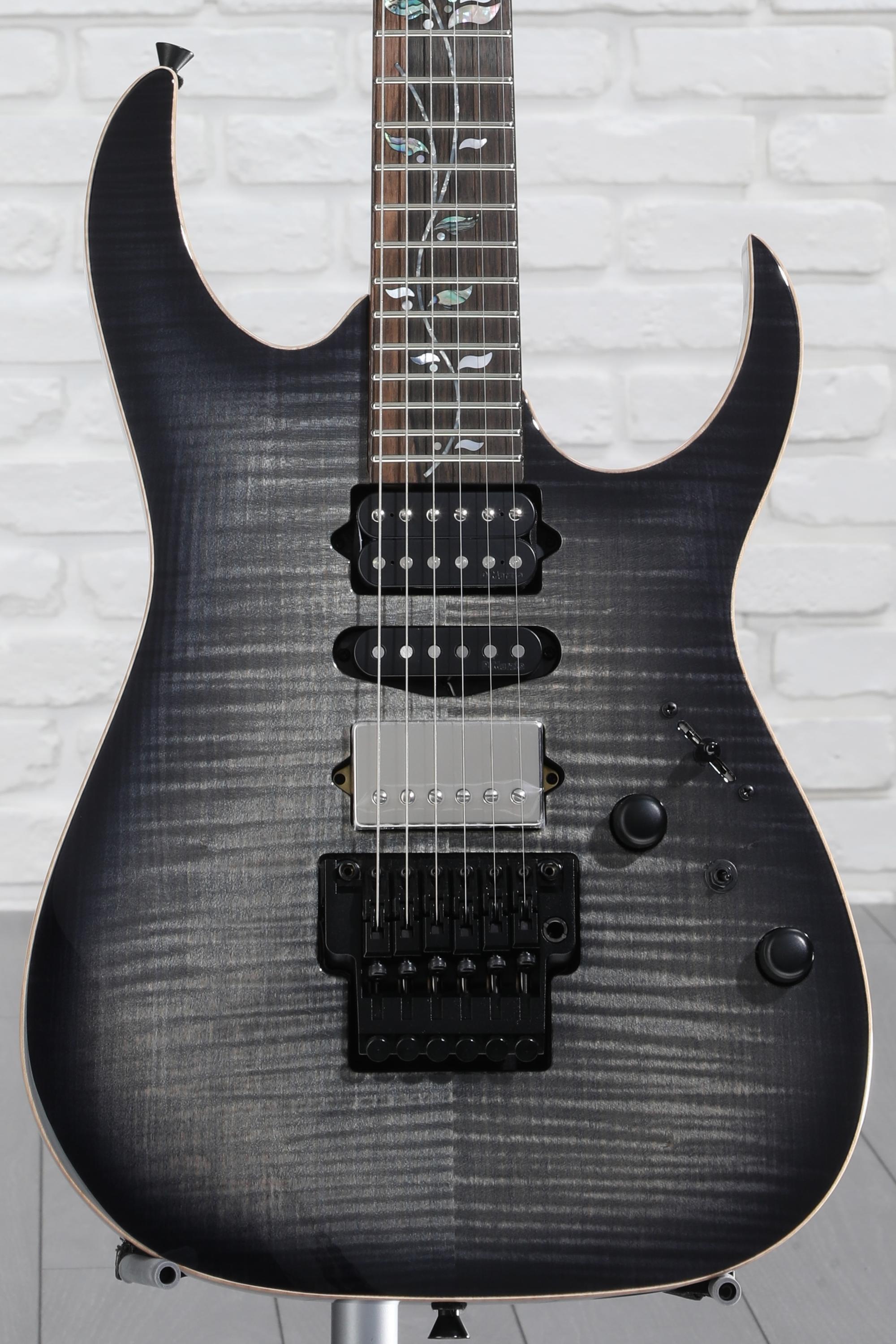 Ibanez J Custom RG8870 Electric Guitar - Black Rutile | Sweetwater