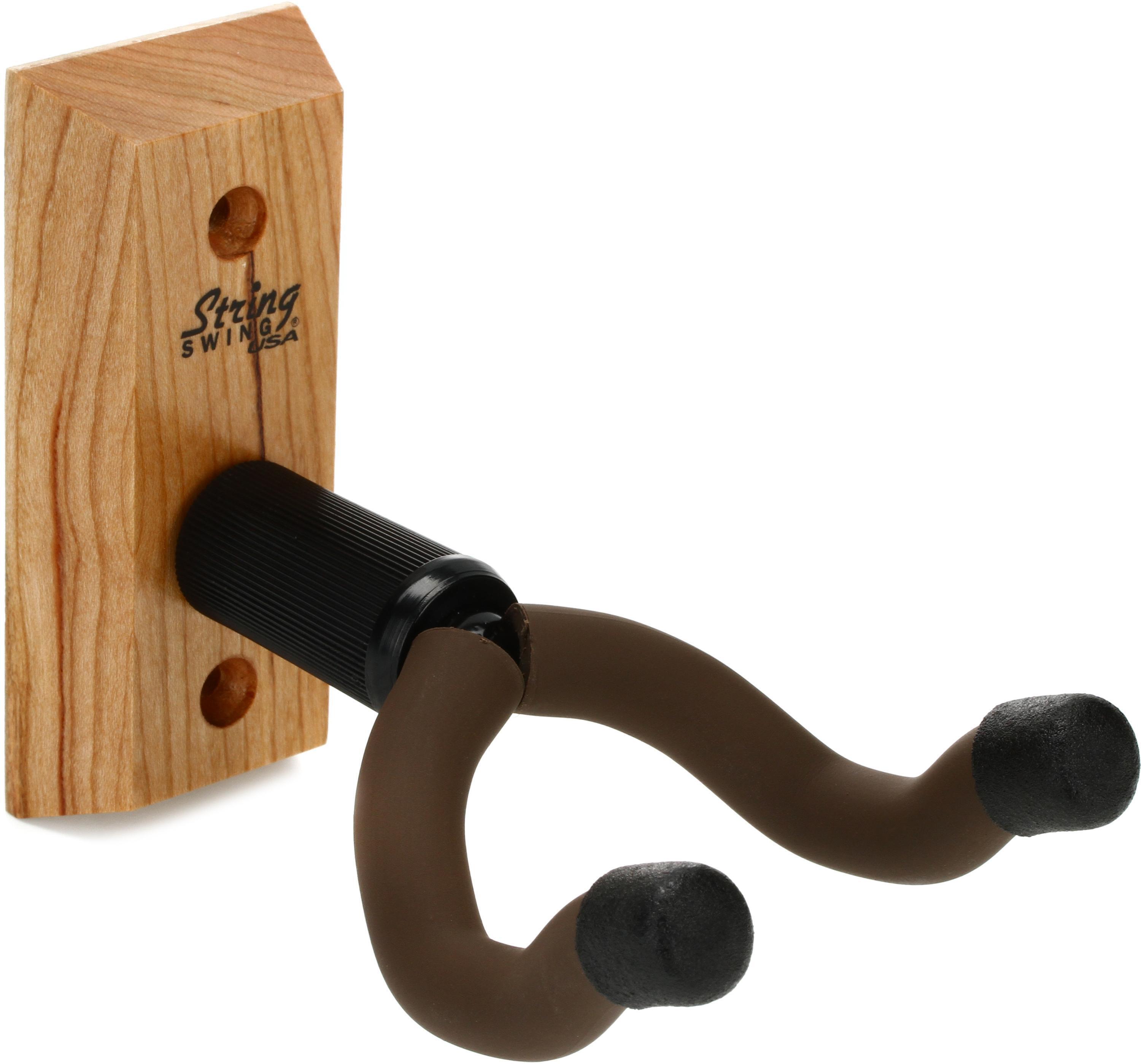 String Swing CC01K Guitar Keeper Wall Mount Guitar Hanger - Cherry ...