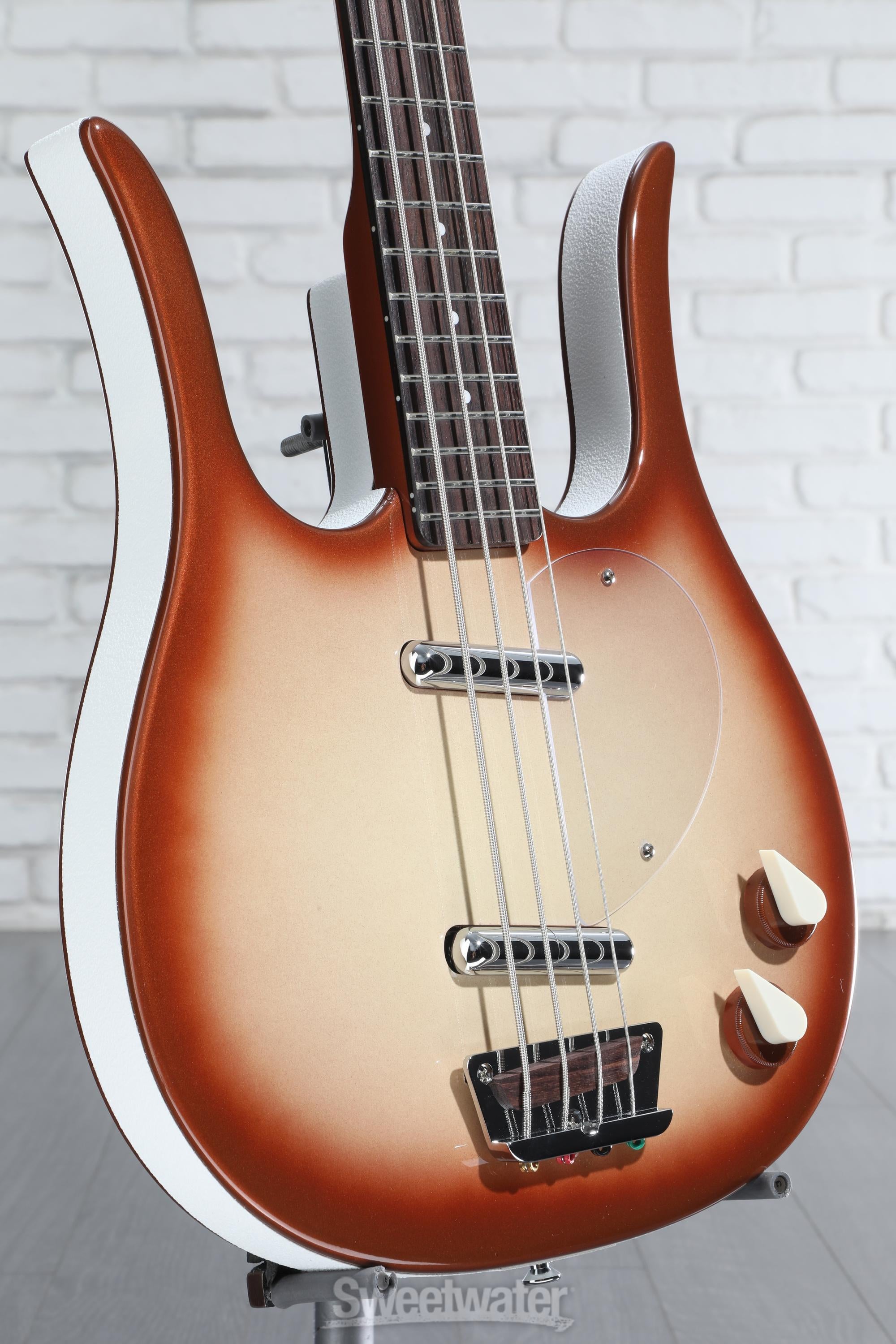 Danelectro Longhorn Bass Guitar - Copper Burst | Sweetwater
